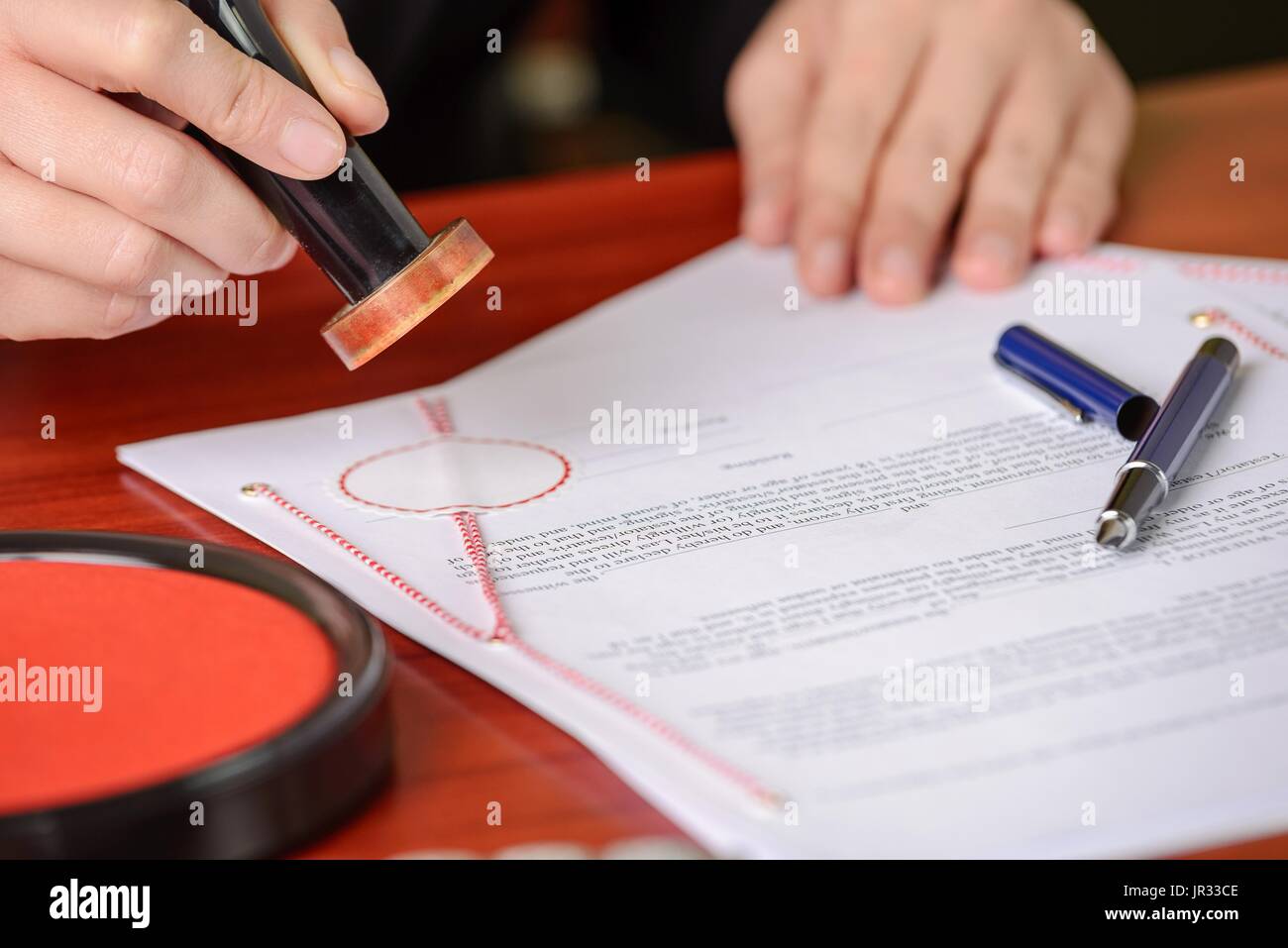 Notarys clerk hi-res stock photography and images - Alamy