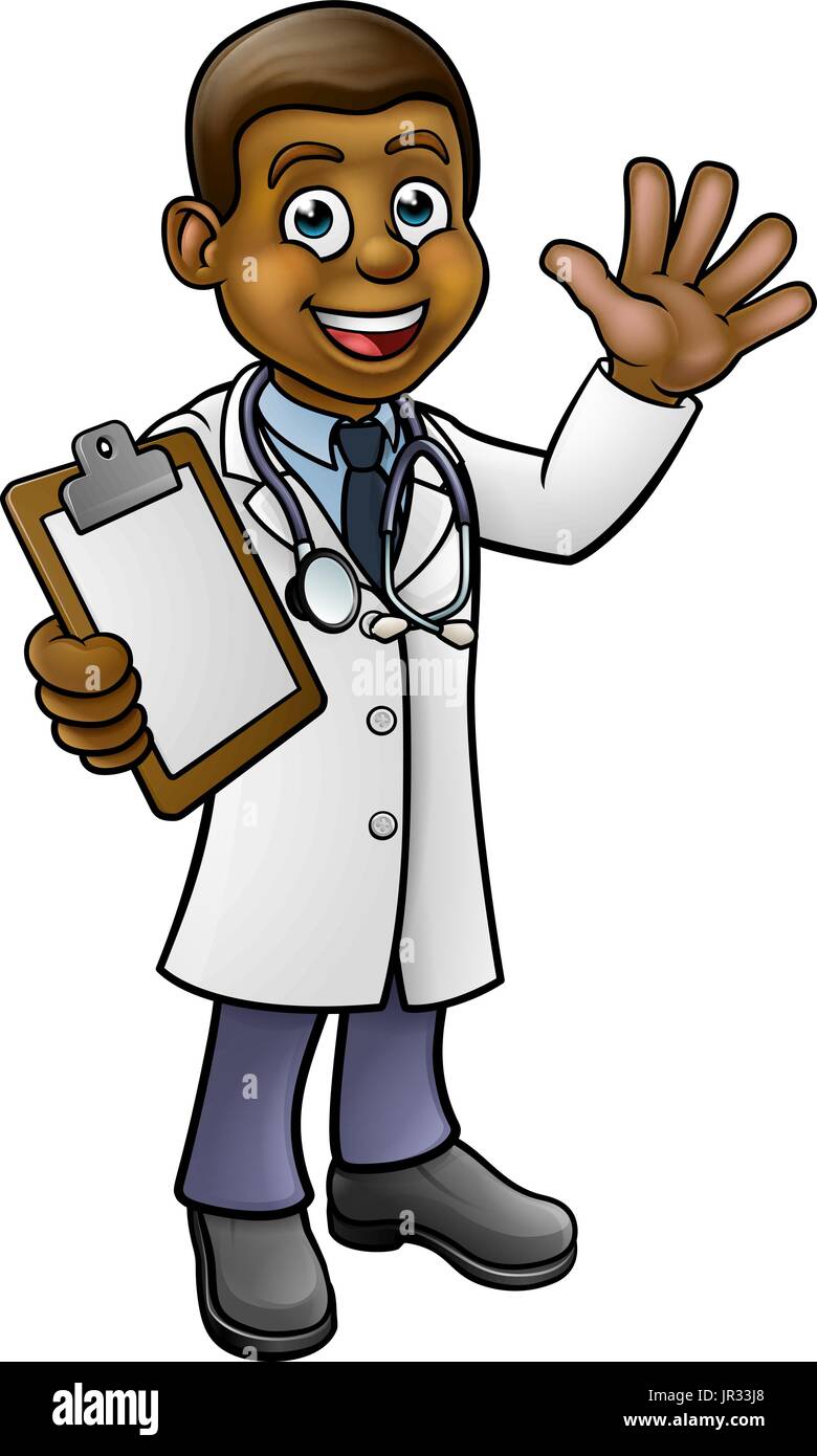 Doctor surgeon black white cartoon hi-res stock photography and images ...