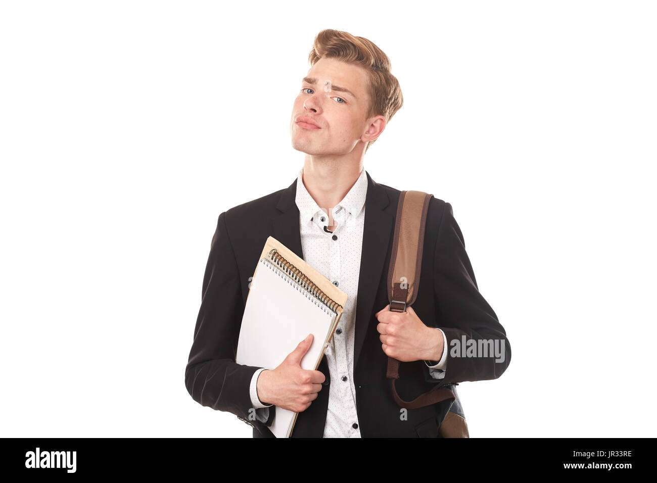 College freshman boy hi-res stock photography and images - Alamy