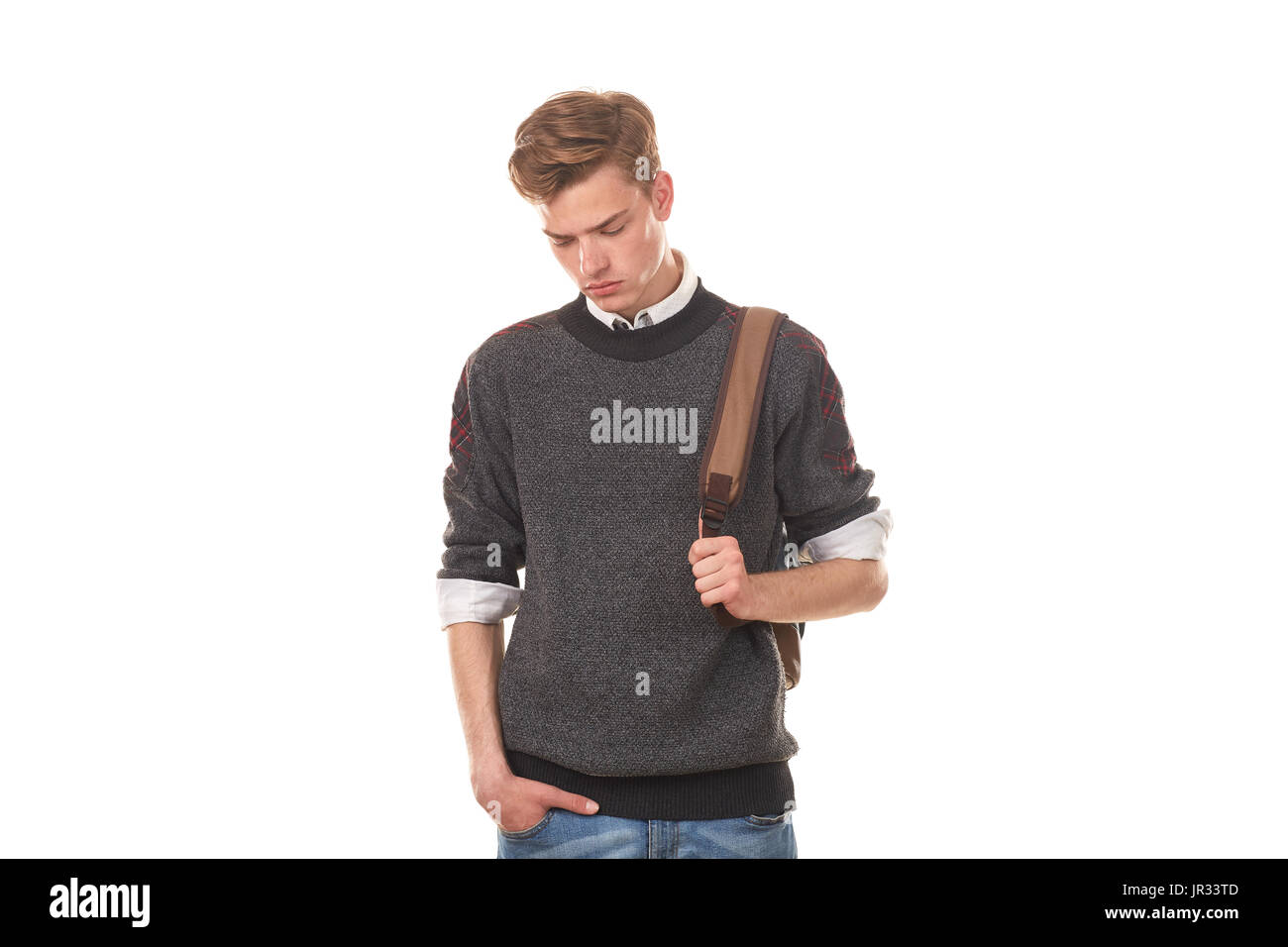 Handsome college boy Stock Photo - Alamy