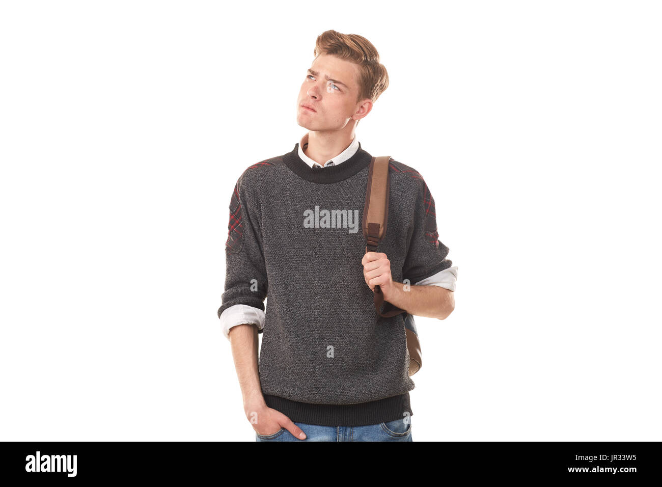 Handsome college boy Stock Photo - Alamy