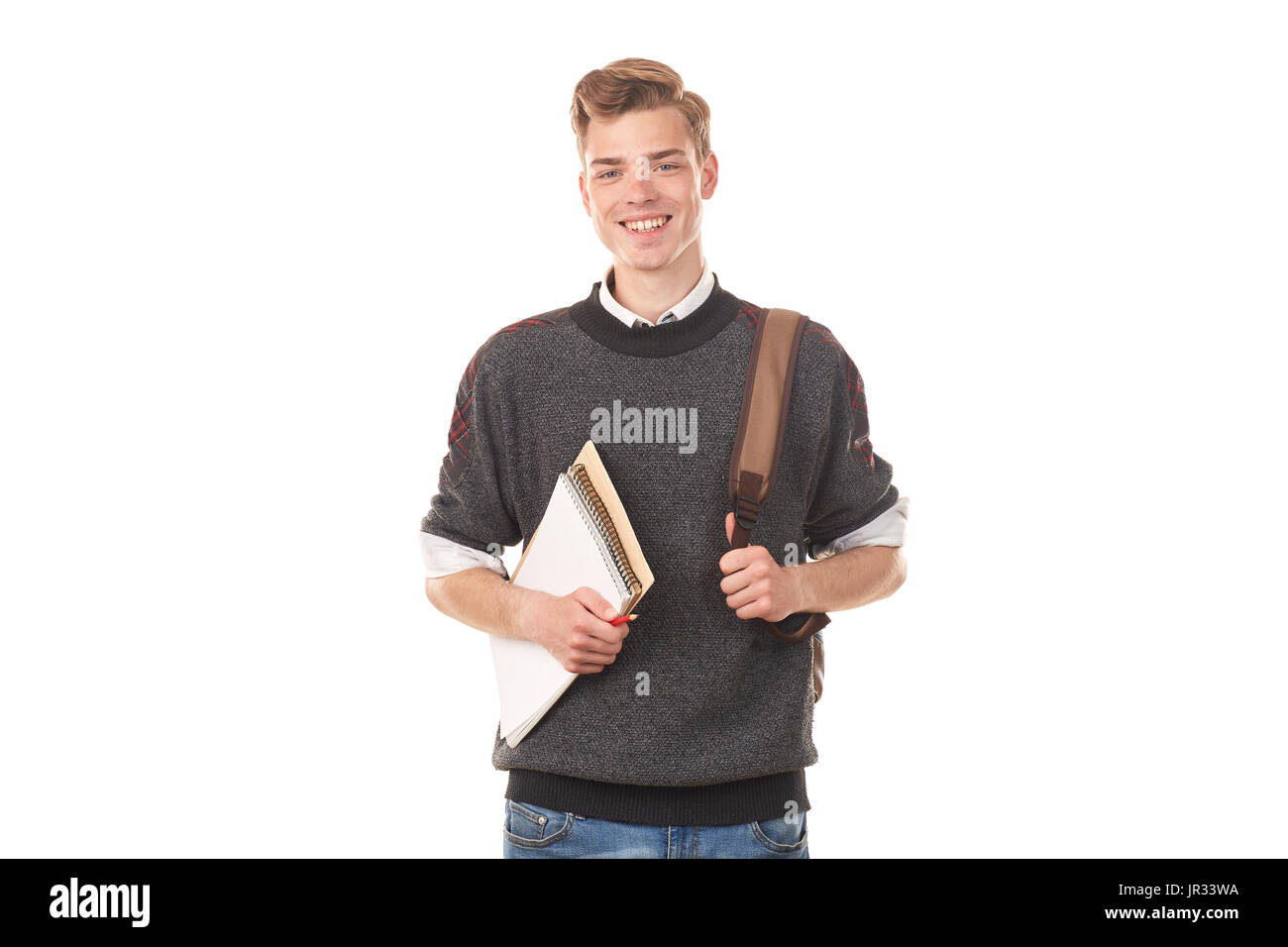 Teenage college boy Stock Photo - Alamy