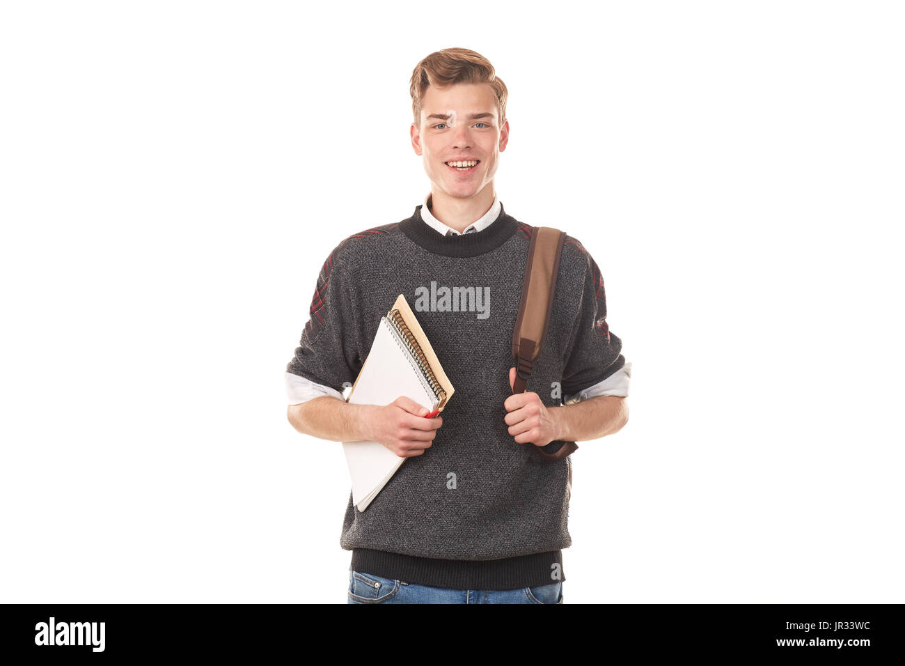 Teenage college boy Stock Photo - Alamy