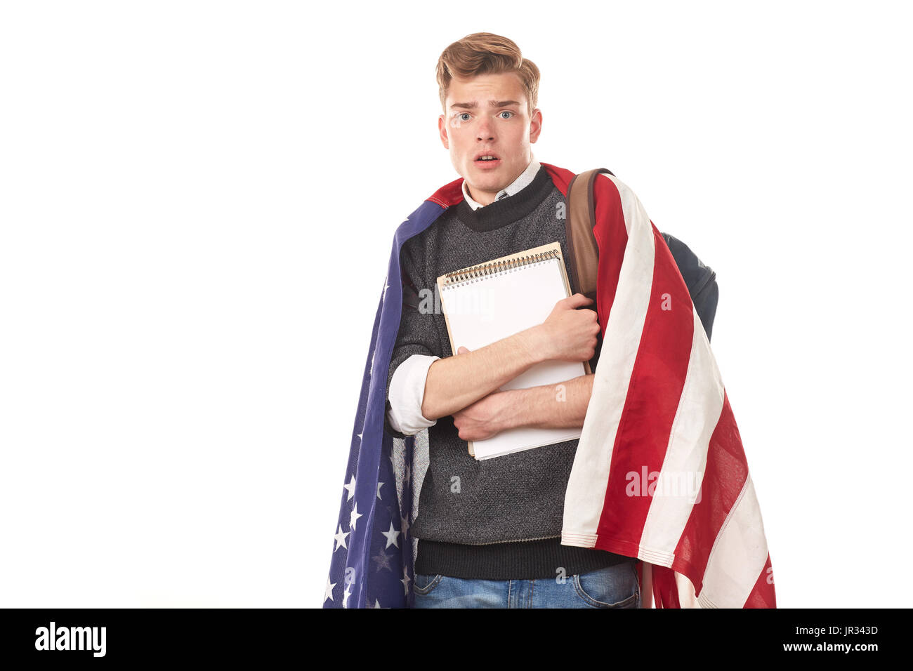 American university student Stock Photo - Alamy