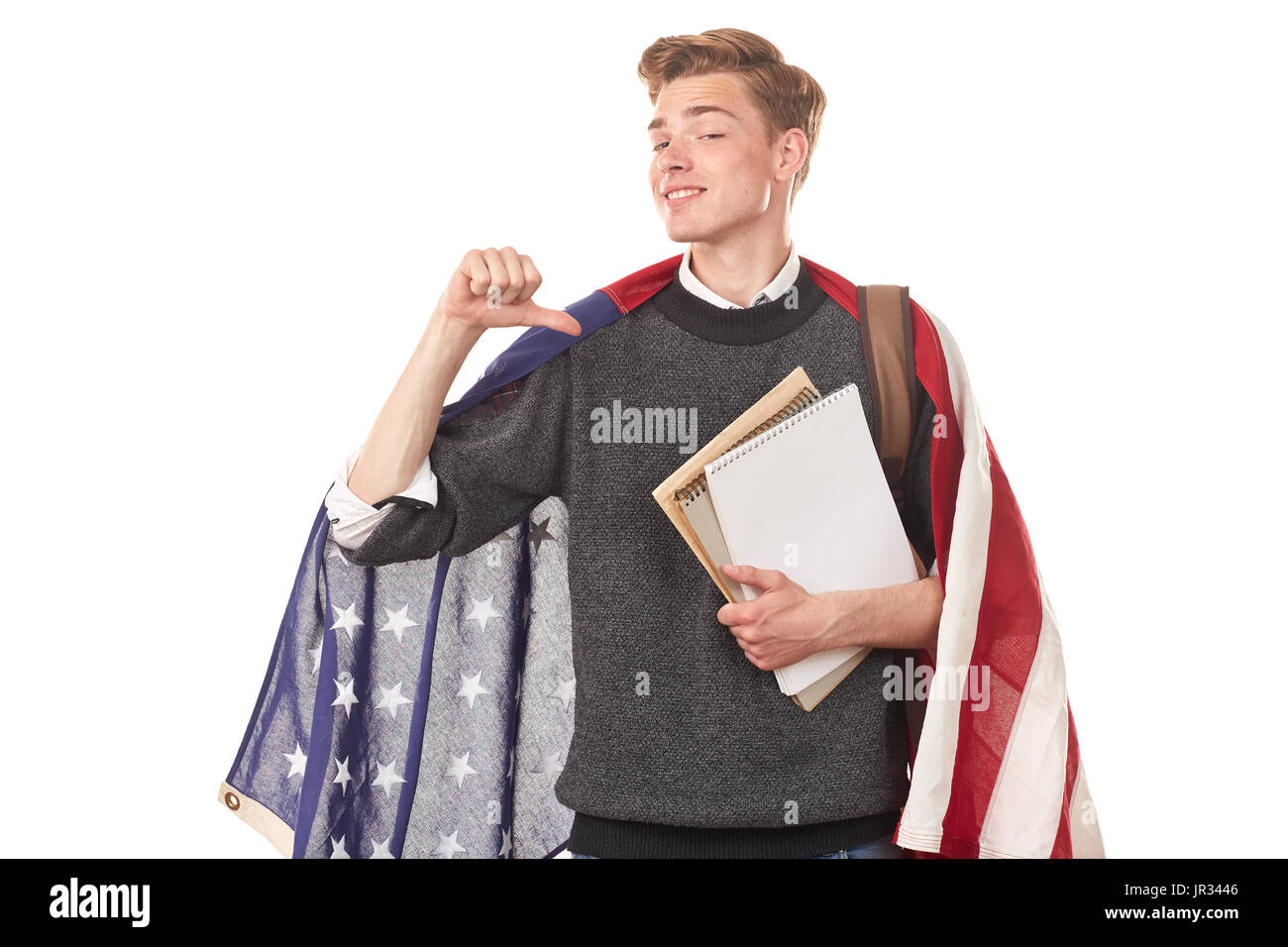 American university student Stock Photo - Alamy