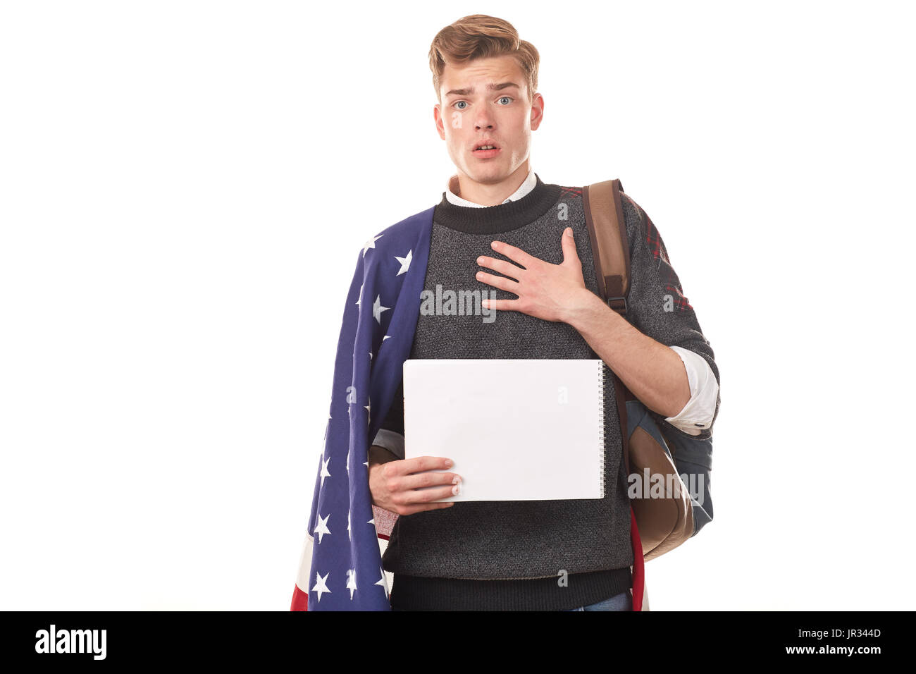 American university student Stock Photo - Alamy