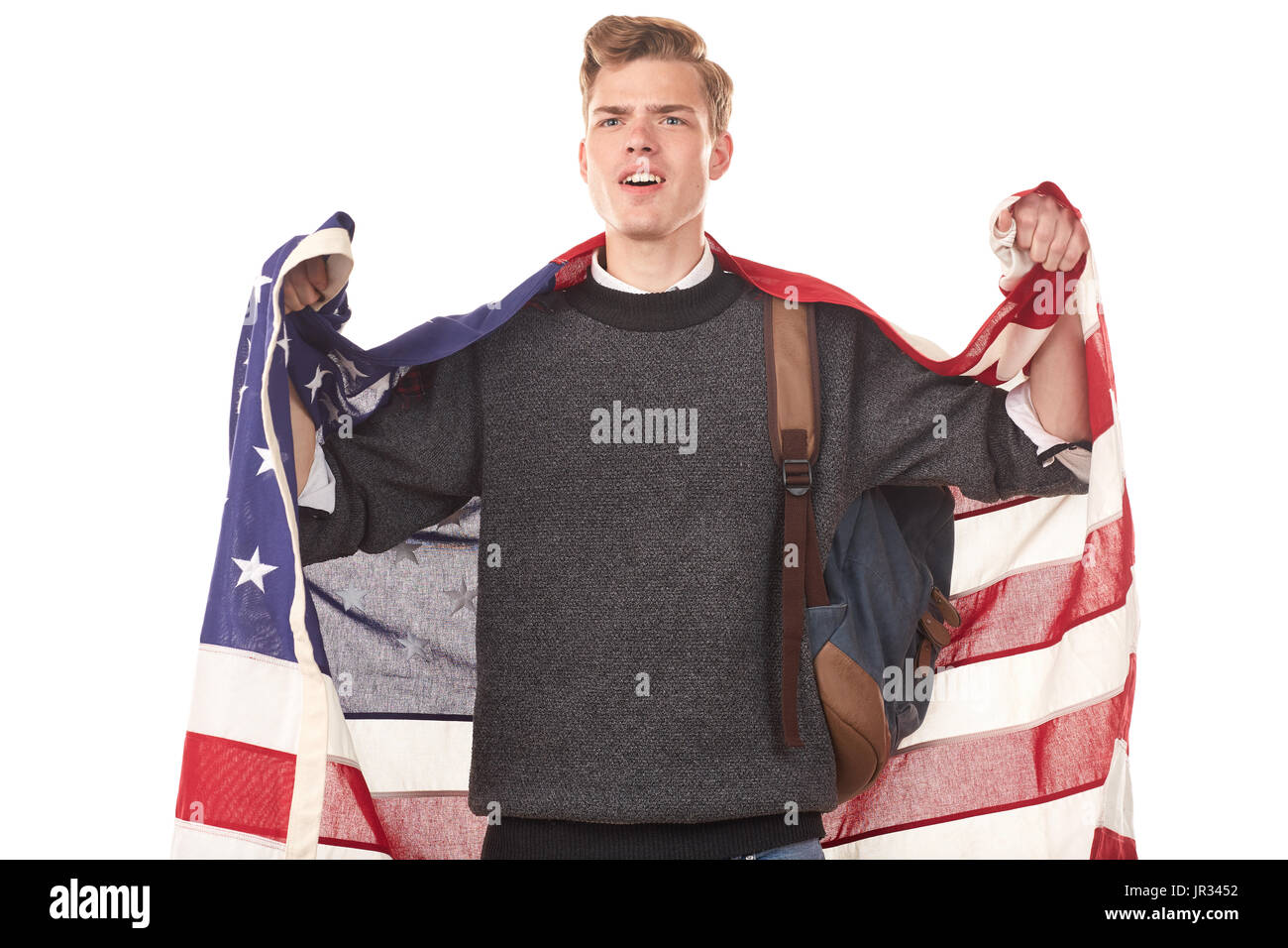 American university student Stock Photo - Alamy