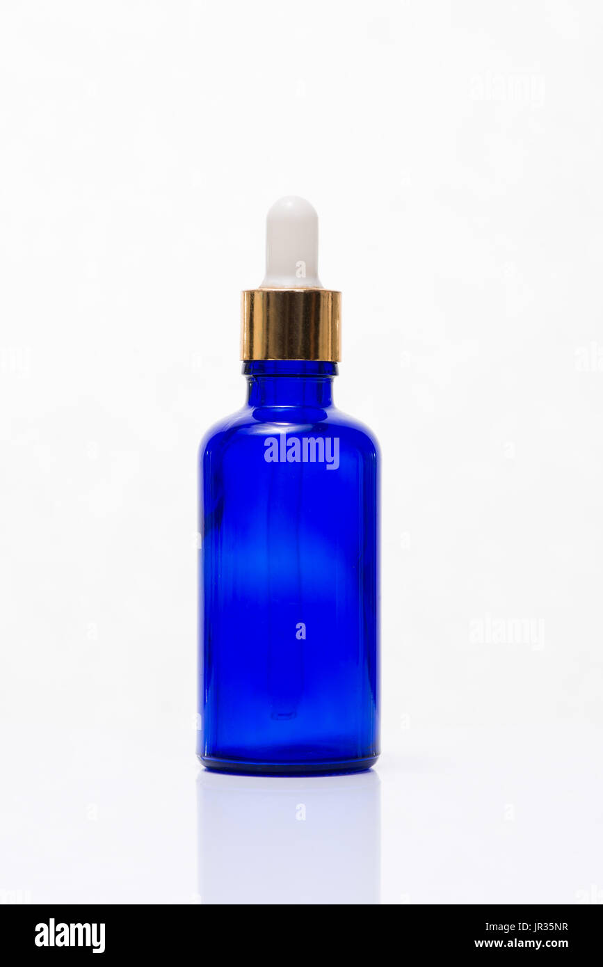 Cosmetics, Moisturizer, Serum Bottle isolated on white Stock Photo - Alamy