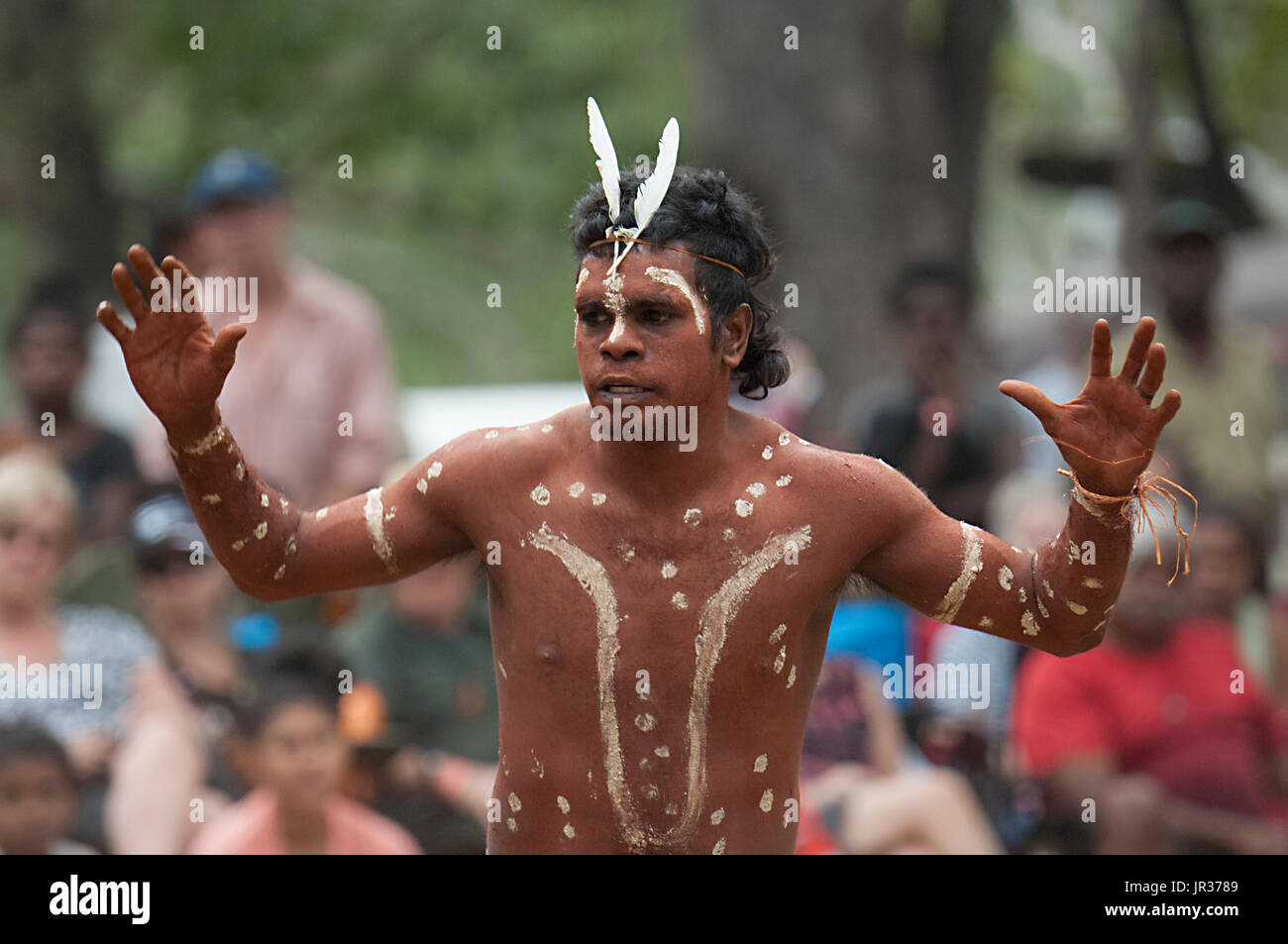 Performer at the Laura Aboriginal Dance Festival, Cape York, Far North ...