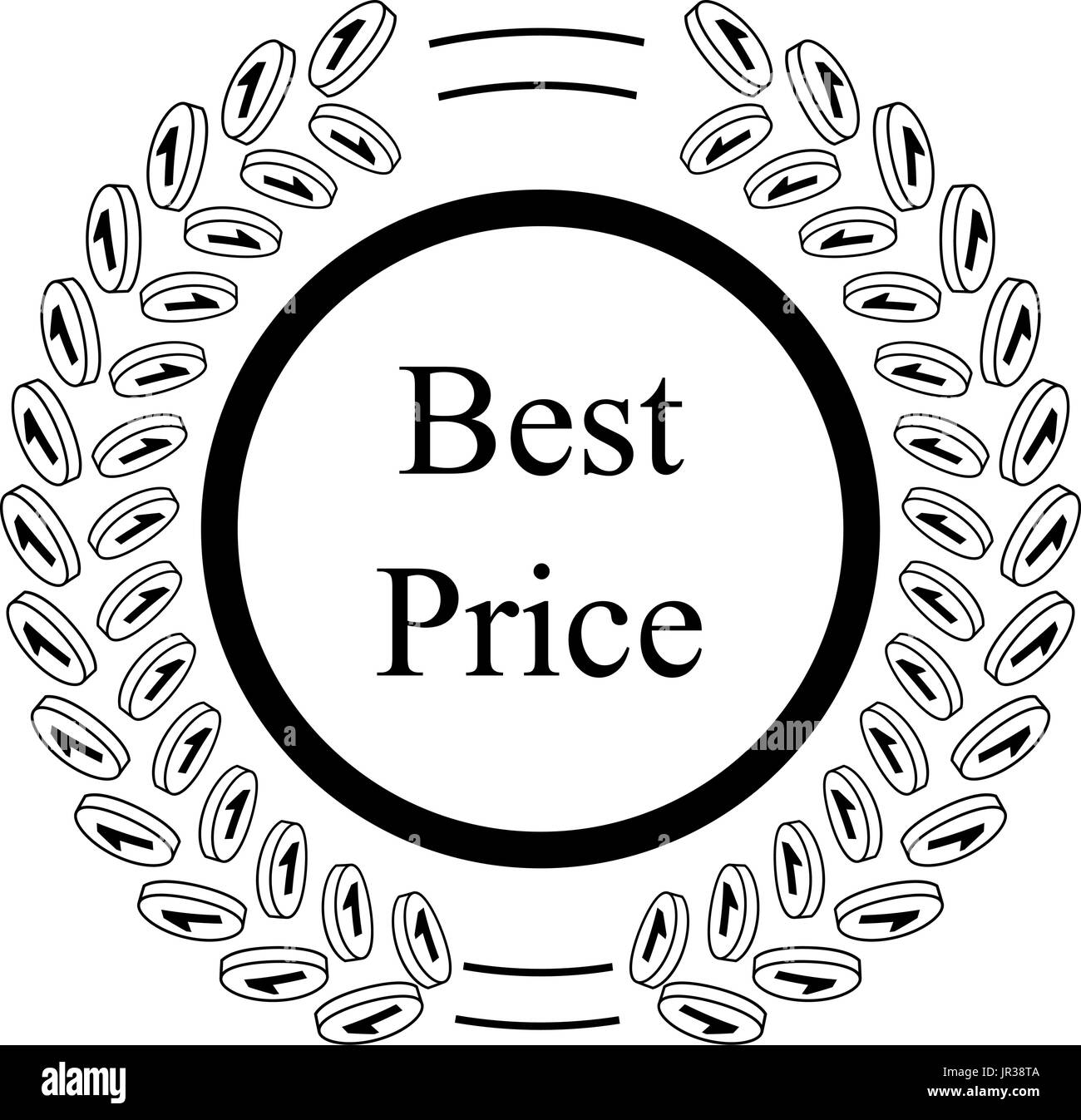 Best price icon Black and White Stock Photos & Images - Alamy