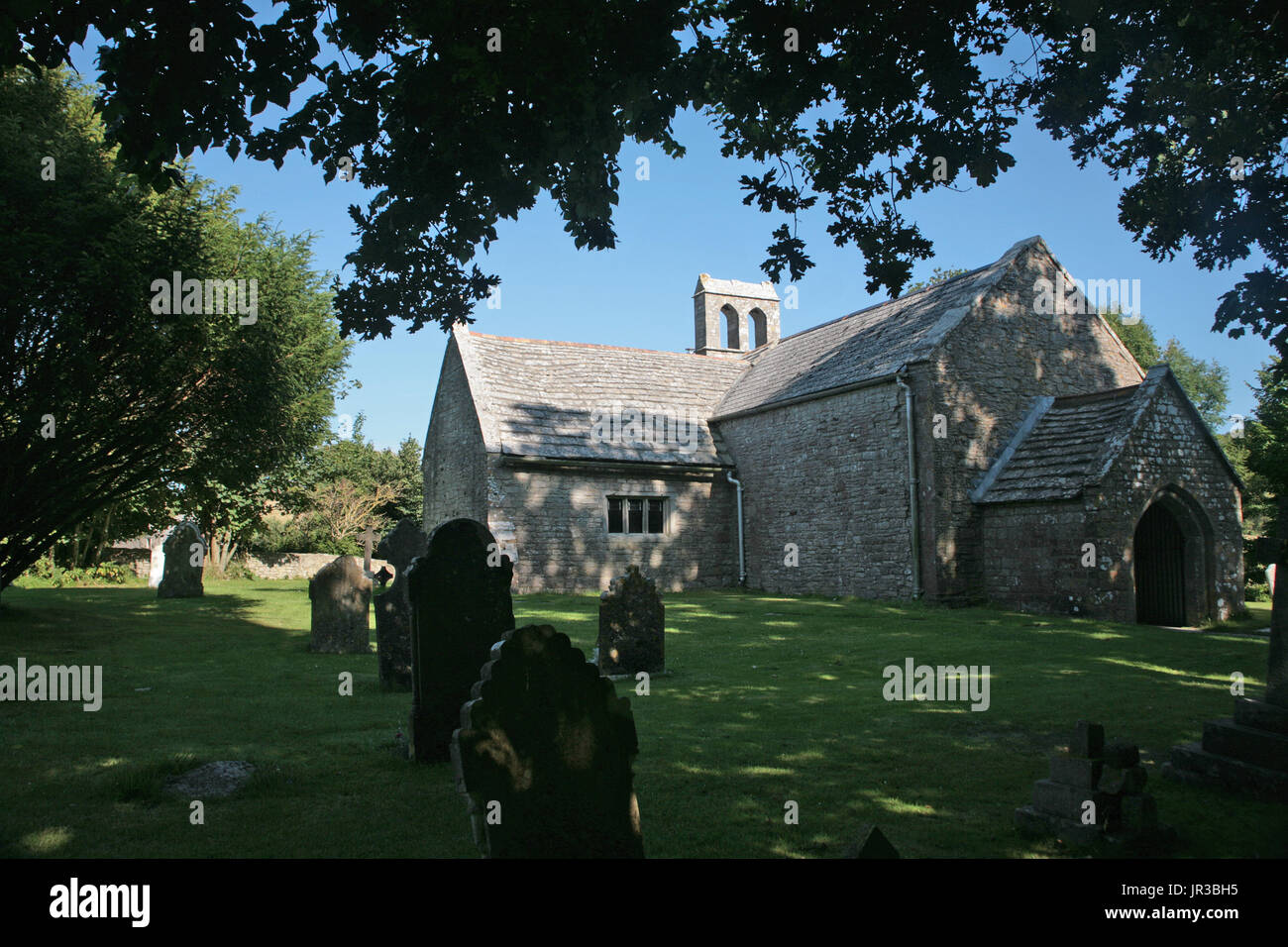 St Mary's church in the abandoned village of Tyneham, Isle of Purbeck ...