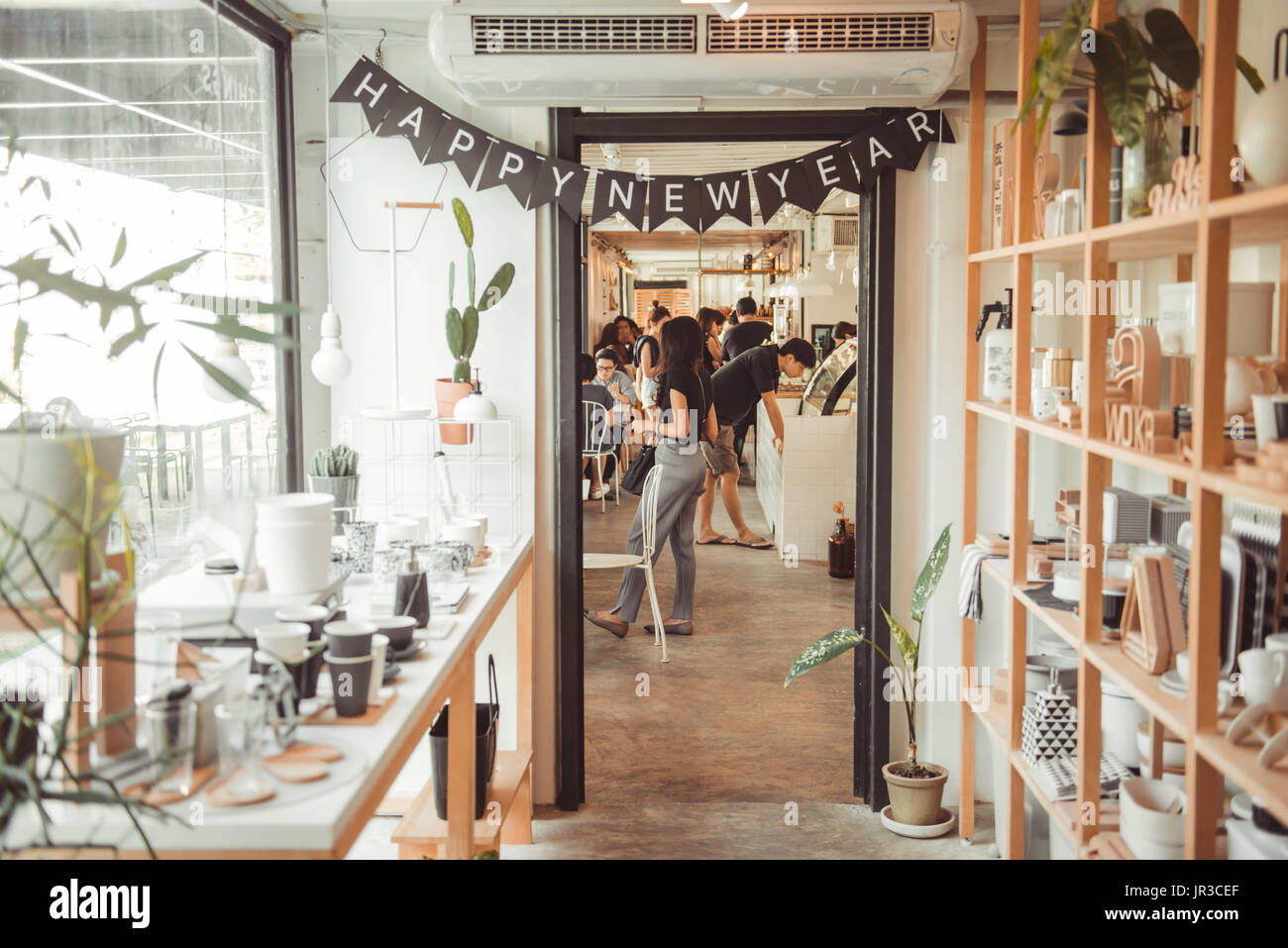 BANGKOK, THAILAND - JANUARY 22, 2017: An Undefined people relaxing at ...