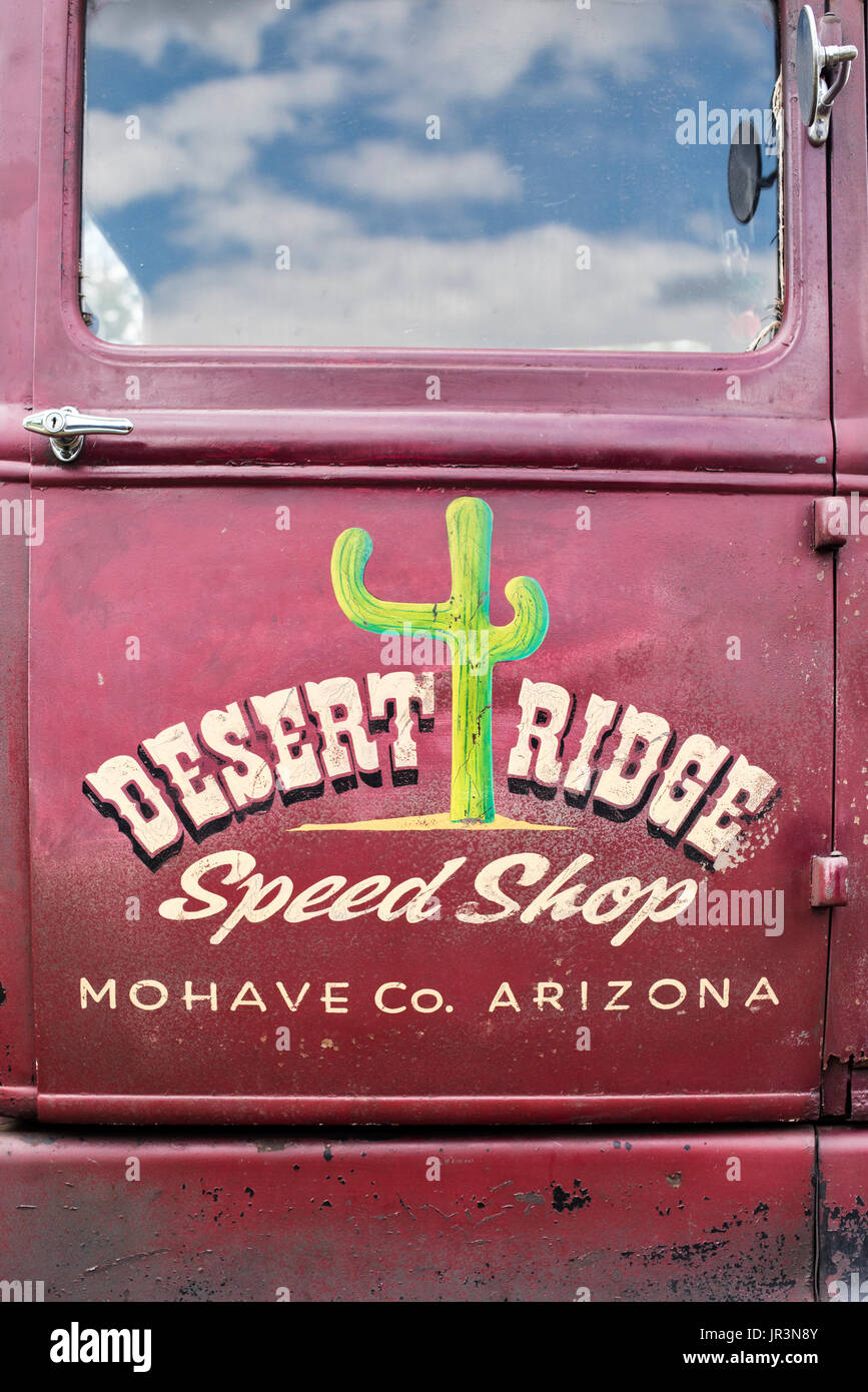 1930 Ford pick up truck sign written door at Rally of the Giants ...