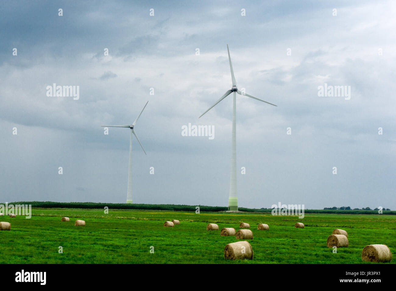Landscape composition of ecological energy power generation Stock Photo ...