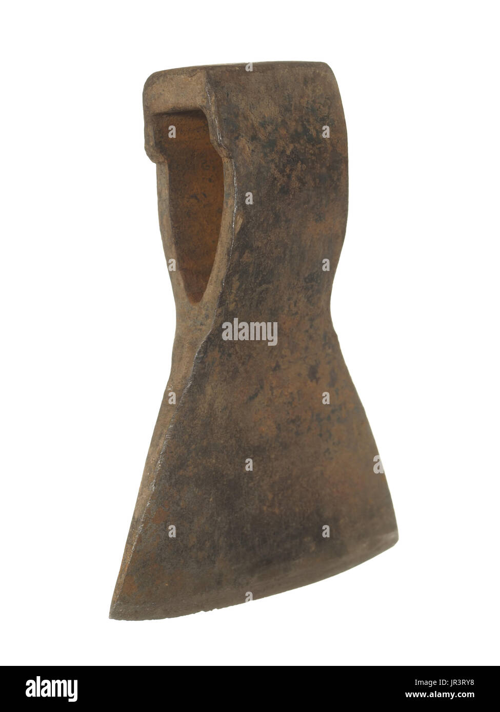 Old rusty ax without handle isolated on white background Stock Photo ...