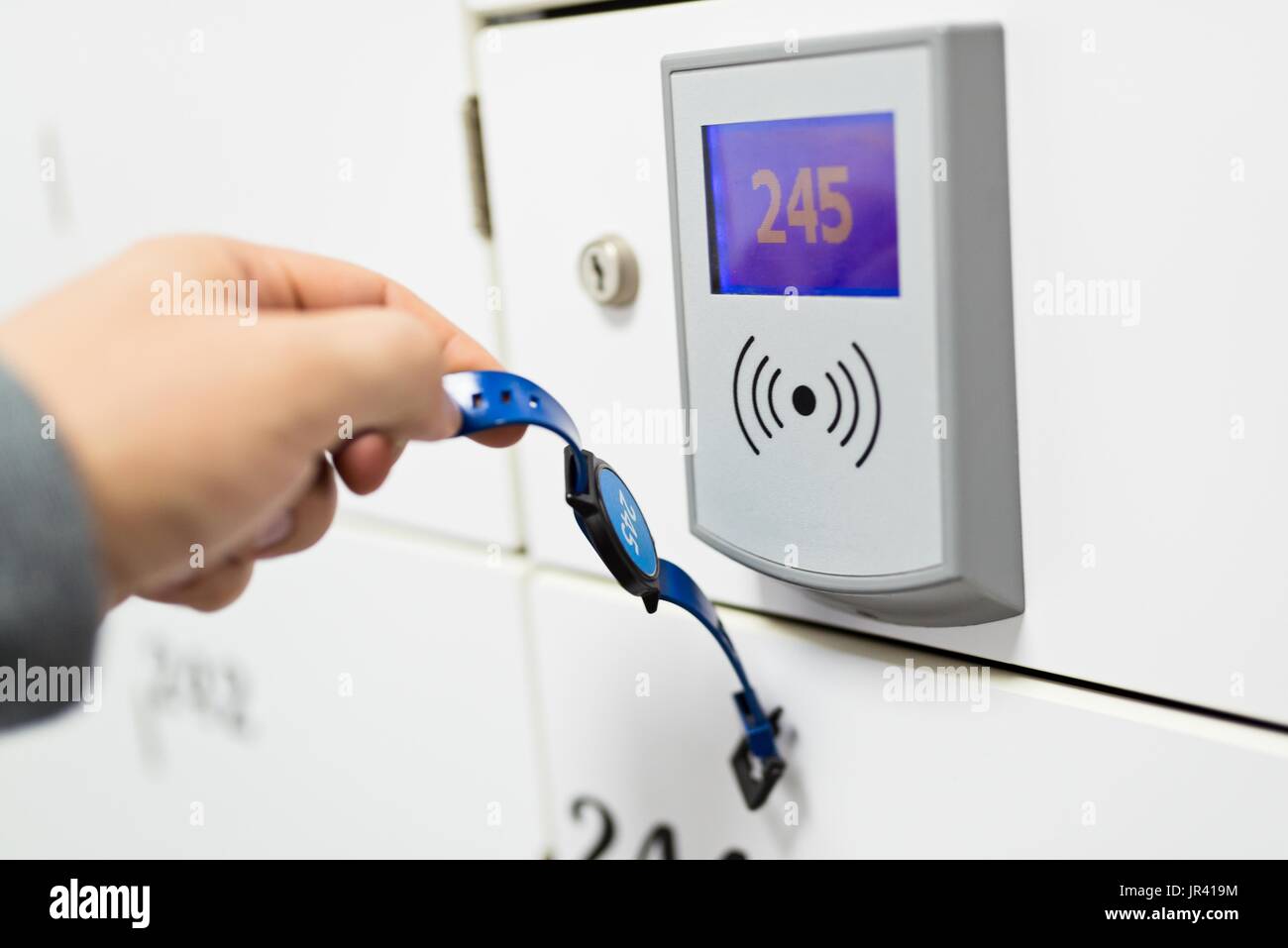 Pool locker room hi-res stock photography and images - Alamy