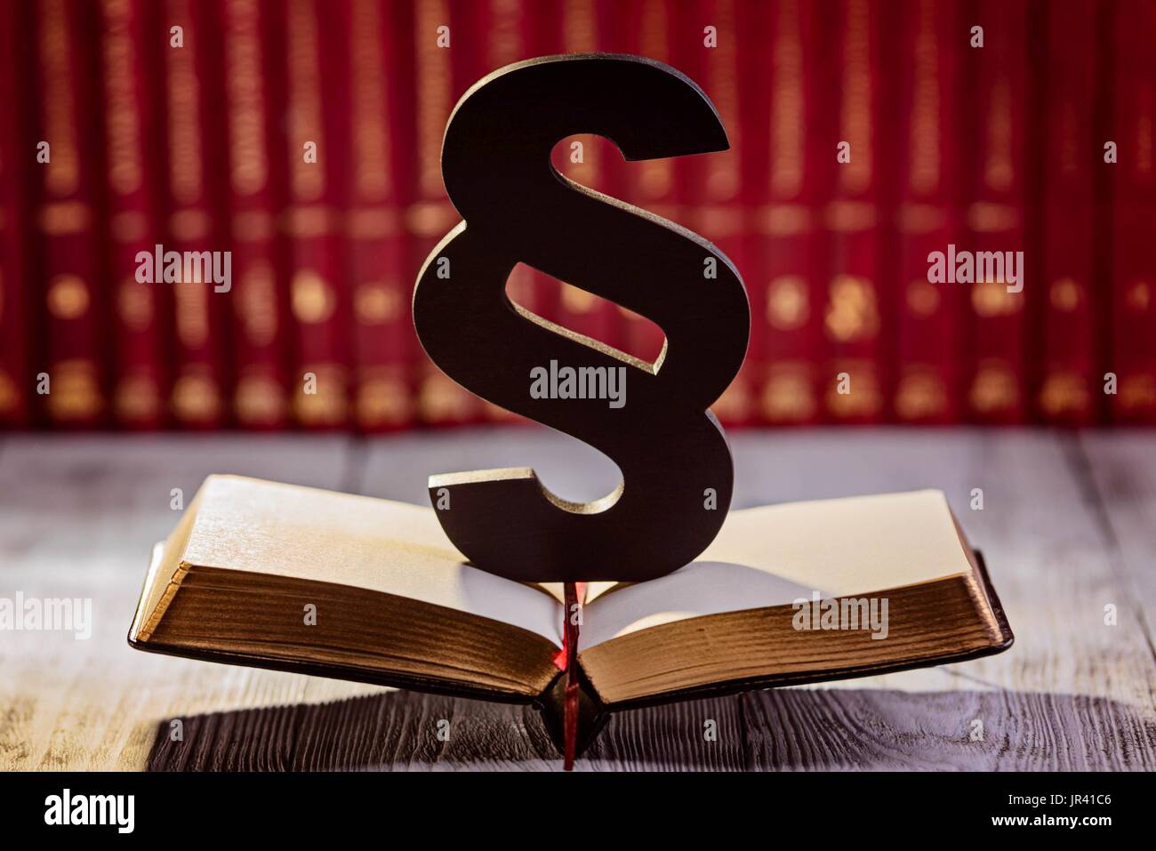 Black wooden paragraph the symbol of law in court library with legal ...