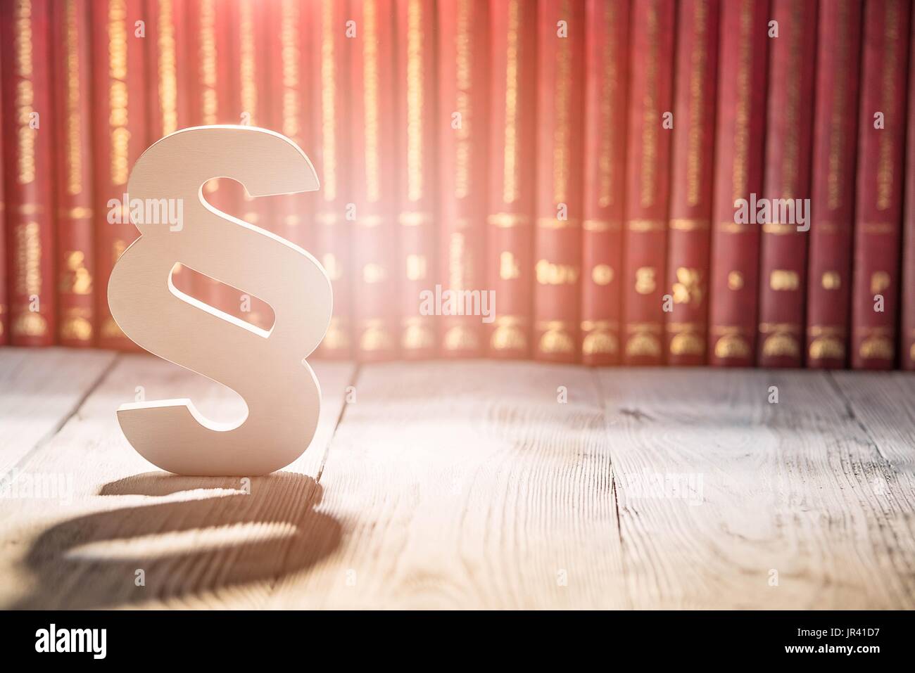 White wooden paragraph the symbol of law in court library with legal ...