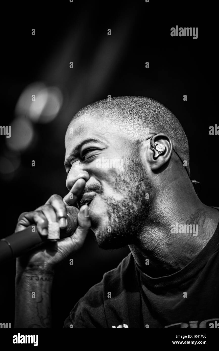 Kid Cudi performing at a music festival in British Columbia Canada in ...