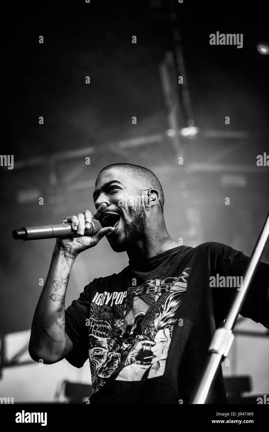 Kid Cudi performing at a music festival in British Columbia Canada in ...