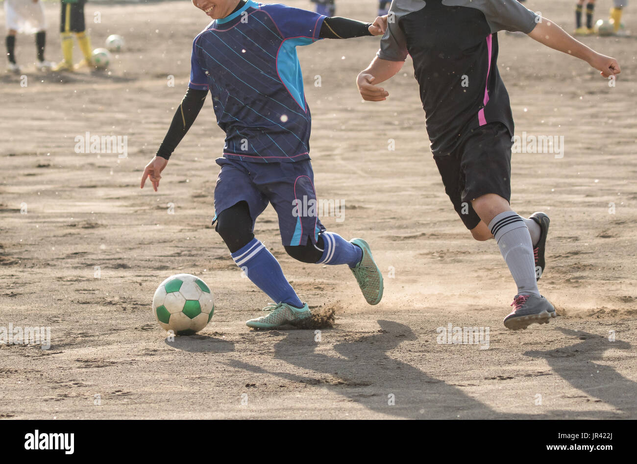 Practice at Soccer Club Stock Photo - Alamy