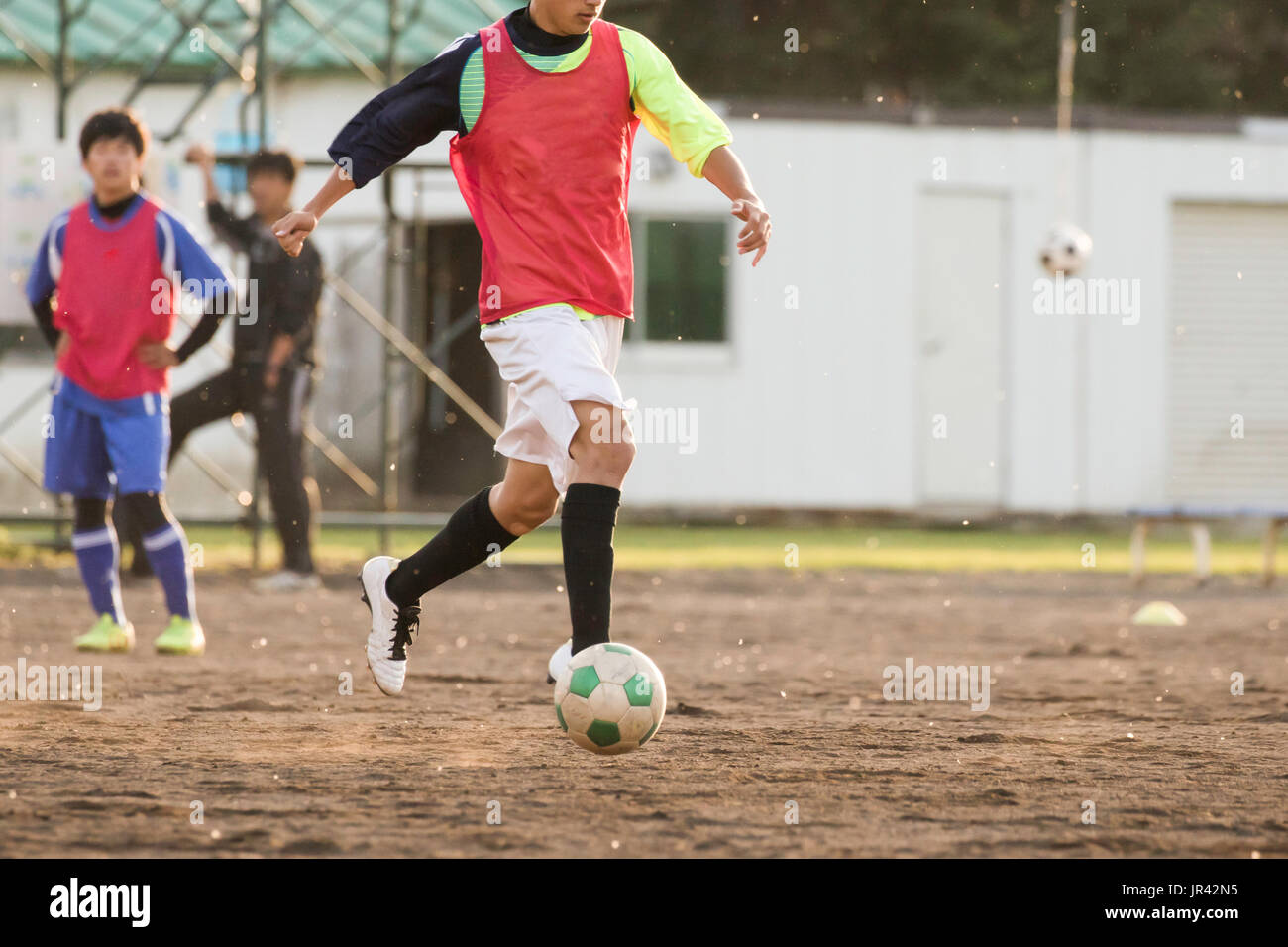 Practice at Soccer Club Stock Photo - Alamy