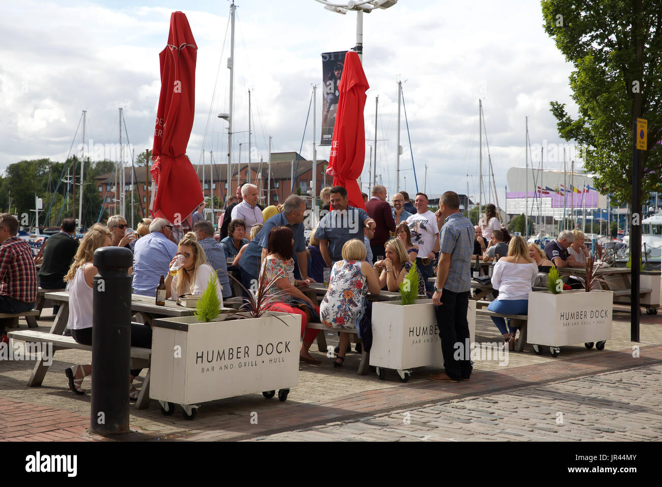 Hull Marina and humber dock in Kingston Upon Hull Stock Photo - Alamy
