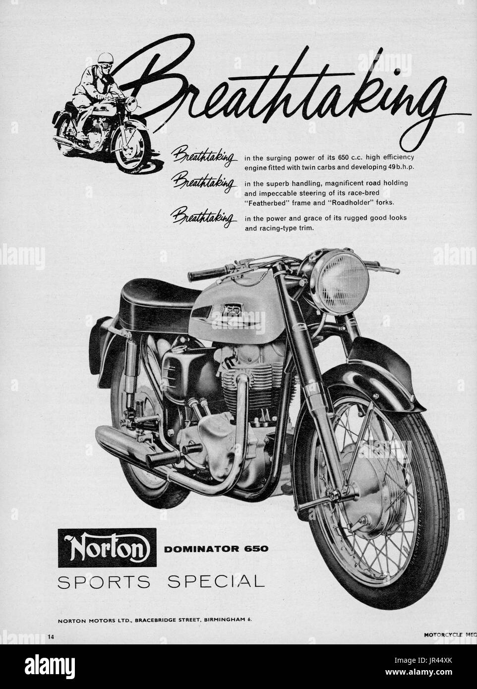 Norton dominator 650 sports special hi-res stock photography and images ...