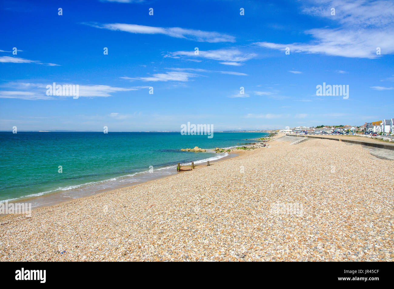 Pebble beach at Milford-on-Sea, Hampshire, England, United Kingdom ...
