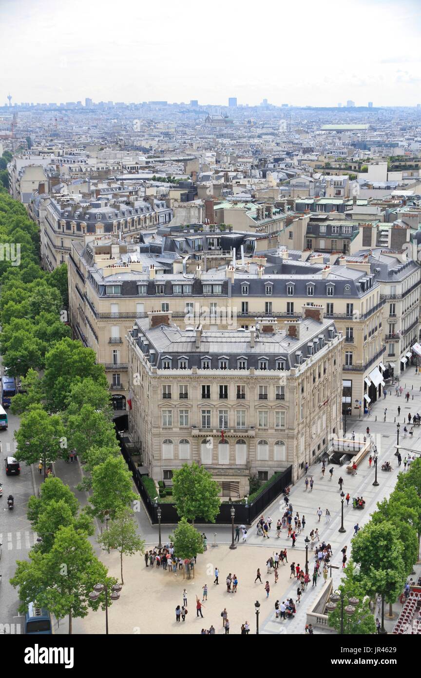 Haussmann Building Of The Qatari Embassy In The Center Of Paris Ile De France France Near