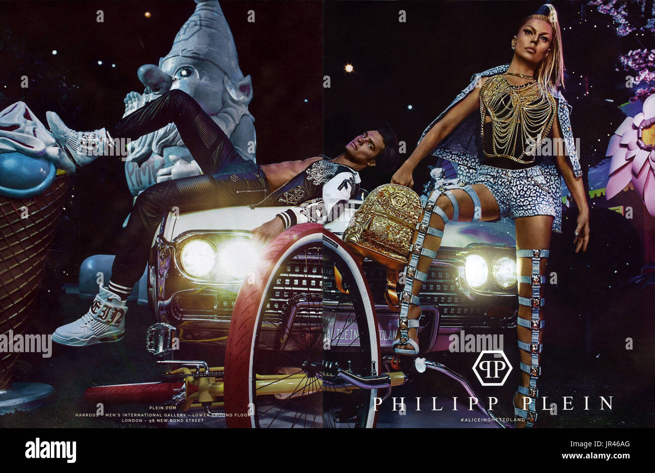 2010s UK Philipp Plein Magazine Advert Stock Photo - Alamy