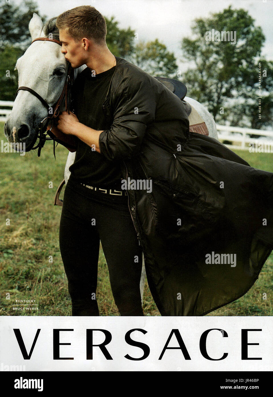 2010s UK Versace Magazine Advert Stock Photo - Alamy