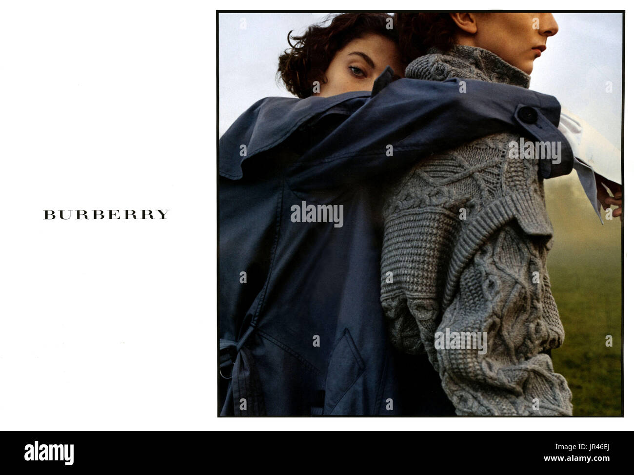 2010s UK Burberry Magazine Advert Stock Photo - Alamy
