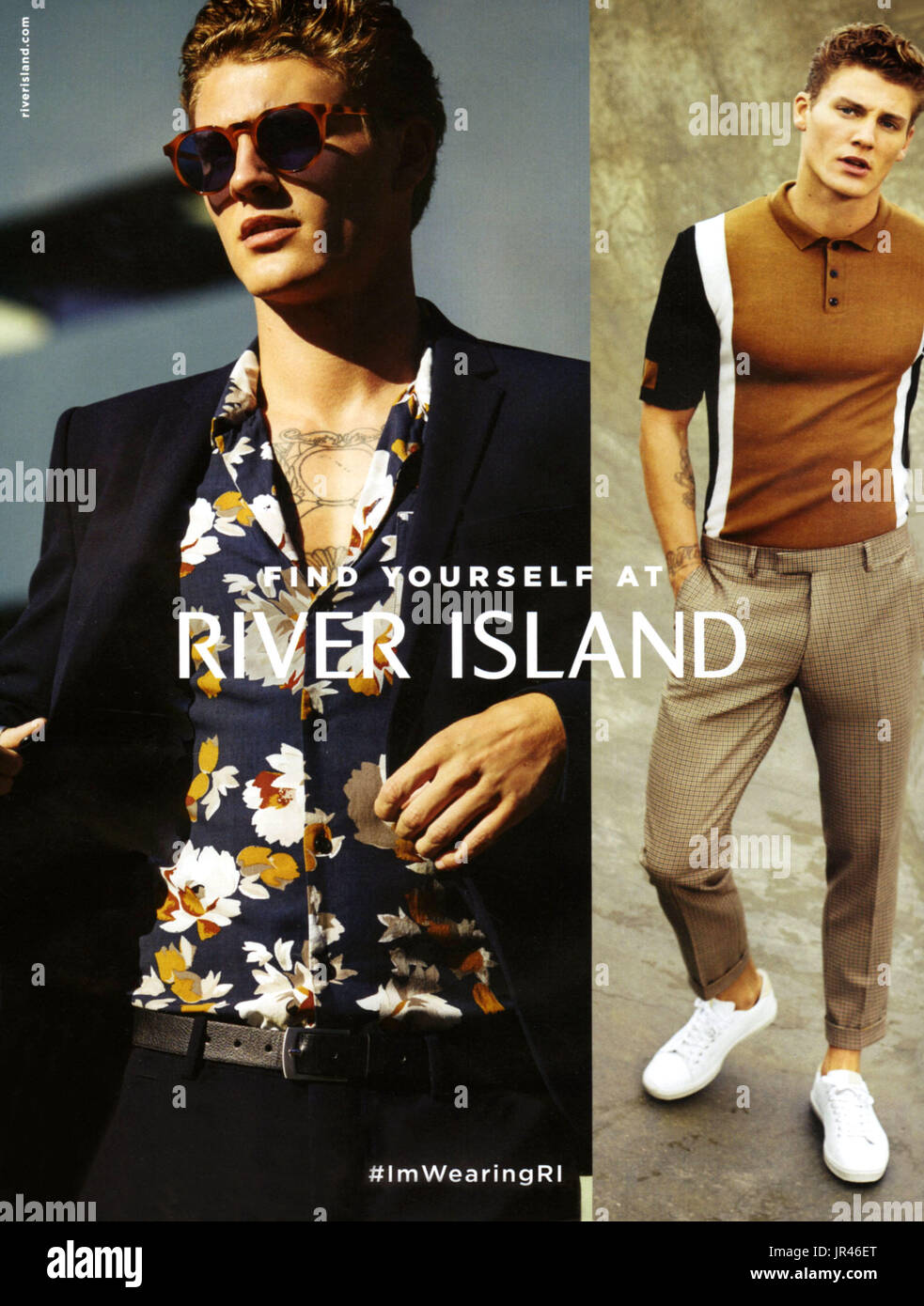 2010s UK River Island Magazine Advert Stock Photo - Alamy
