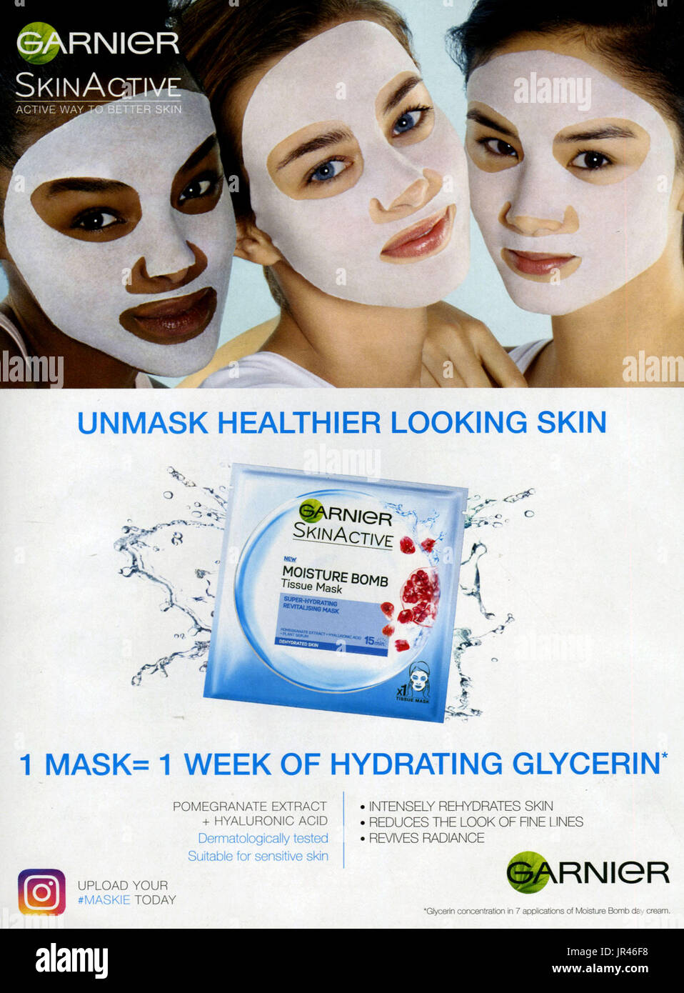 2010s UK Garnier Magazine Advert Stock Photo - Alamy