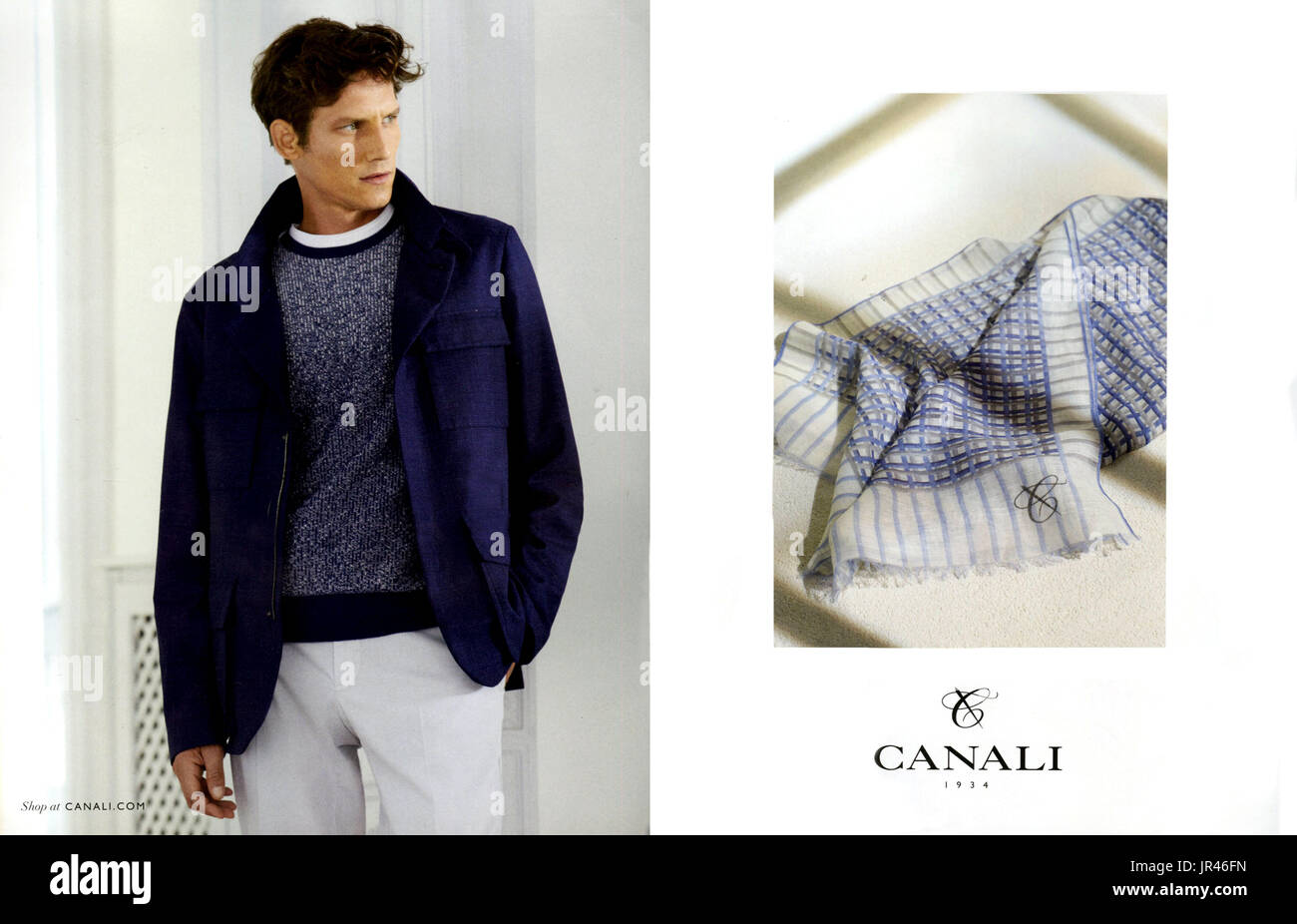 2010s UK Canali Magazine Advert Stock Photo - Alamy
