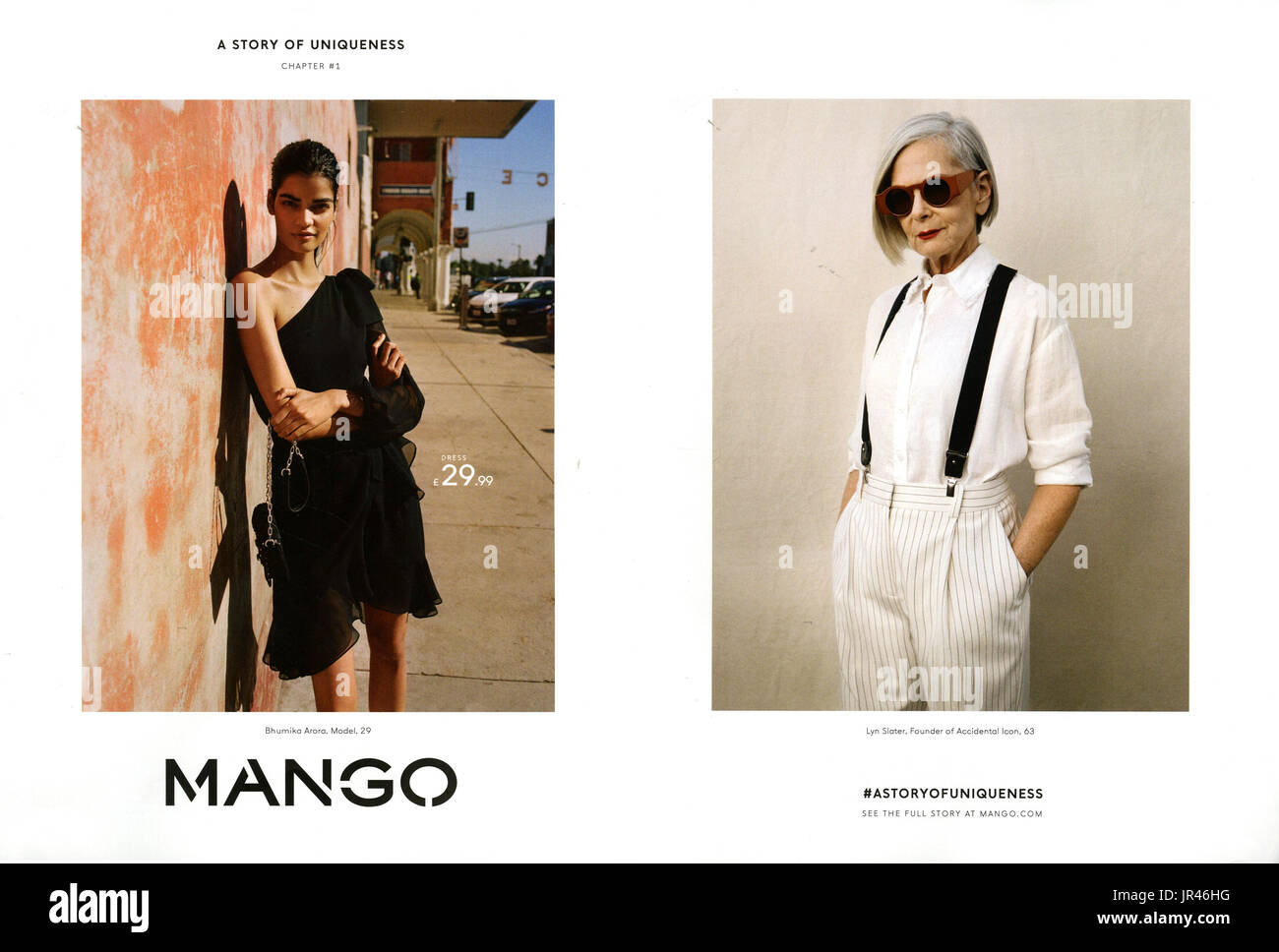2010s UK Mango Magazine Advert Stock Photo - Alamy