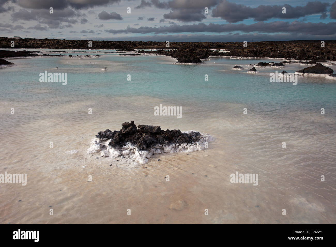 Geothermal Plant Runoff Waters or so called Blue Lagoon Stock Photo - Alamy