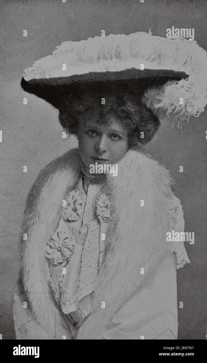 Miss Mabel Love - Edwardian Actress Stock Photo - Alamy