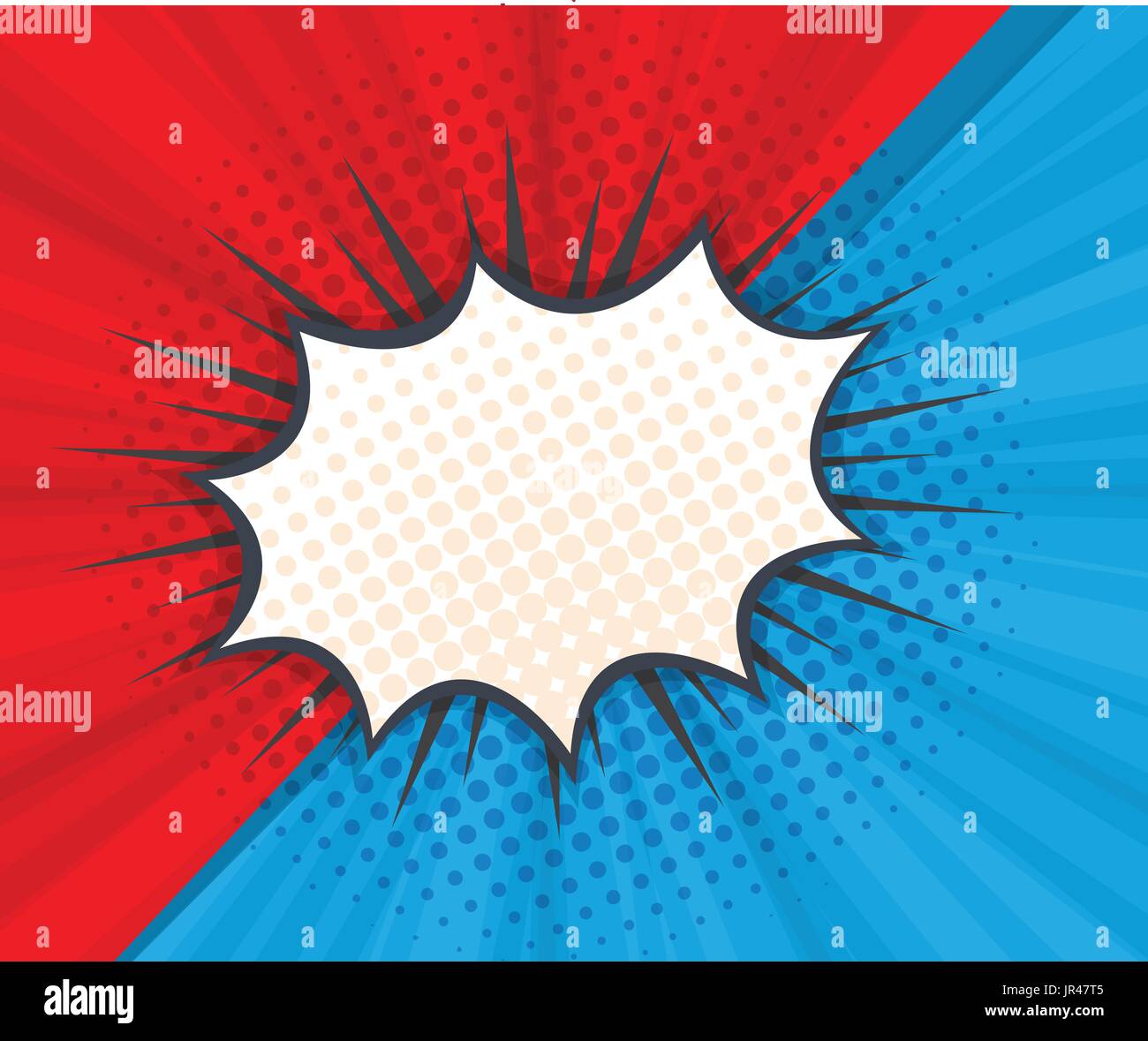 Red Comic Book Polka Dot Background