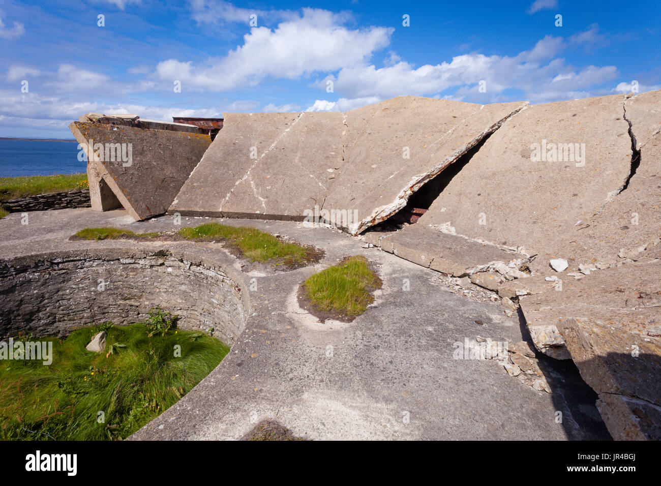 South Ronaldsay, Hoxa Head, Balfour Battery, Orkney UK Scotland Stock ...