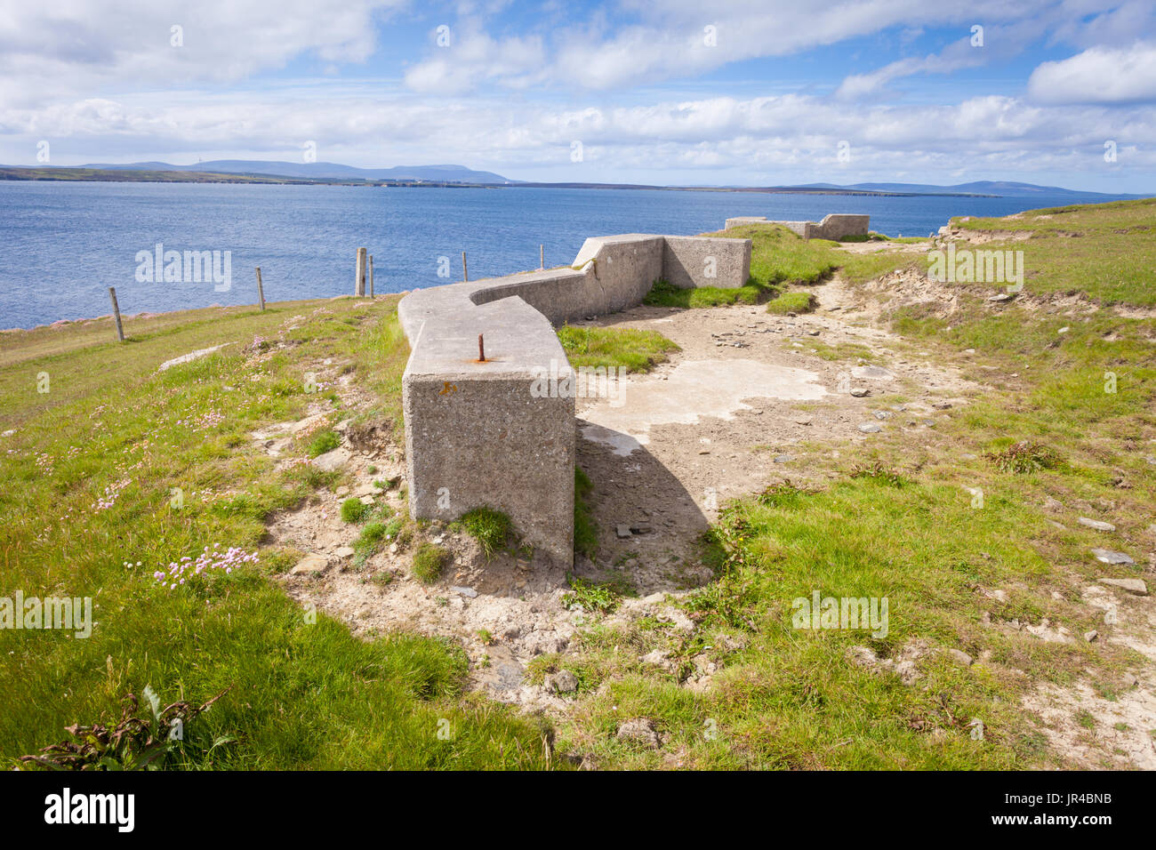 South Ronaldsay, Hoxa Head, Balfour Battery, Orkney UK Scotland Stock ...