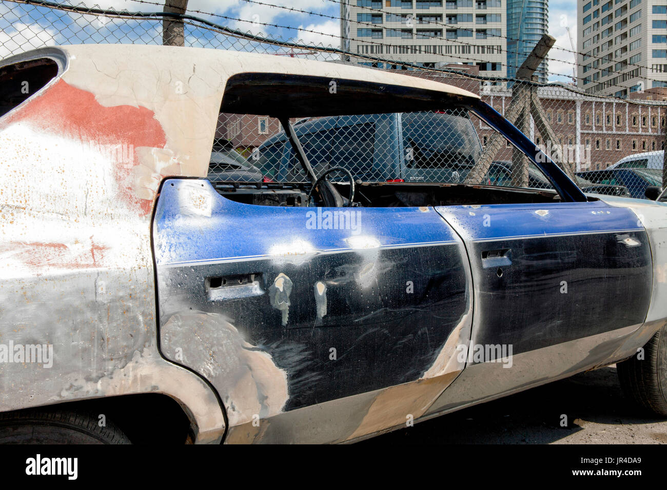 Vintage American car in the park Stock Photo - Alamy