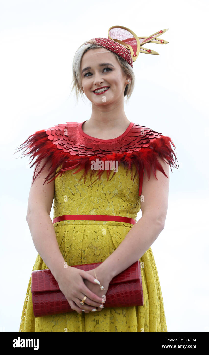 Lorraine Booth from Kilkenny arrives for Ladies Day of the Galway ...