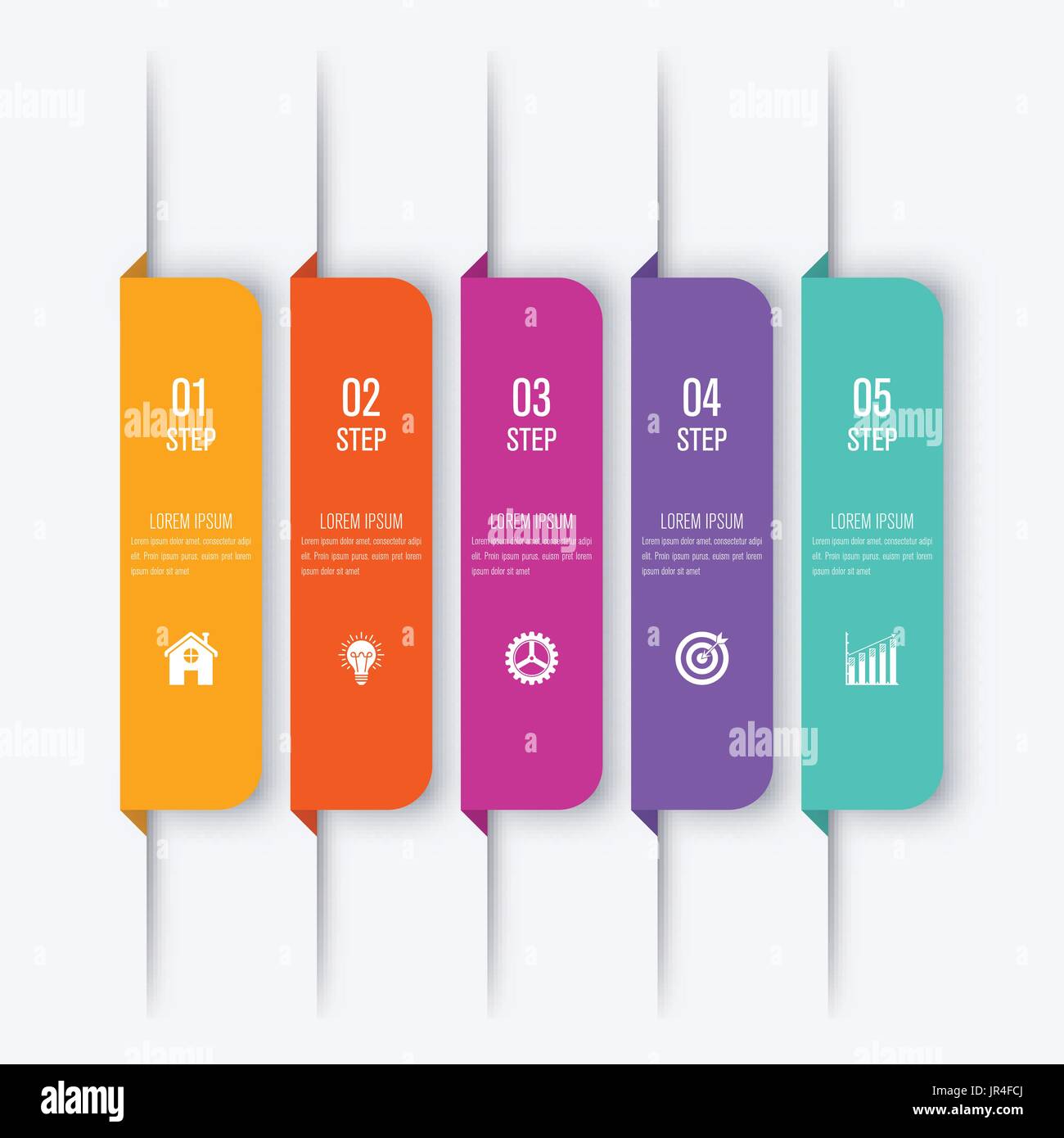 Vector illustration infographic five options Stock Vector Image & Art ...