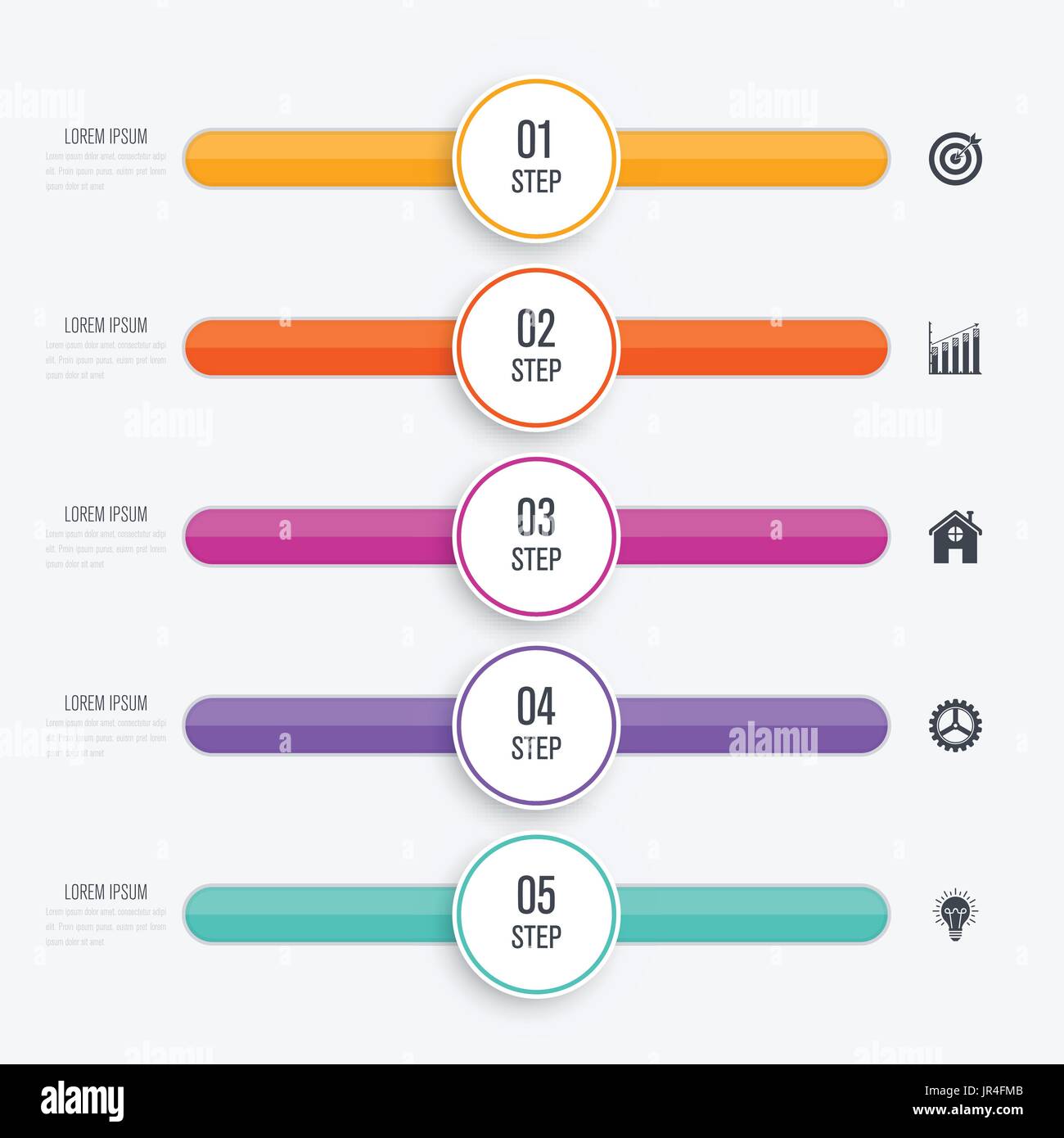 Vector illustration infographic five options Stock Vector Image & Art ...