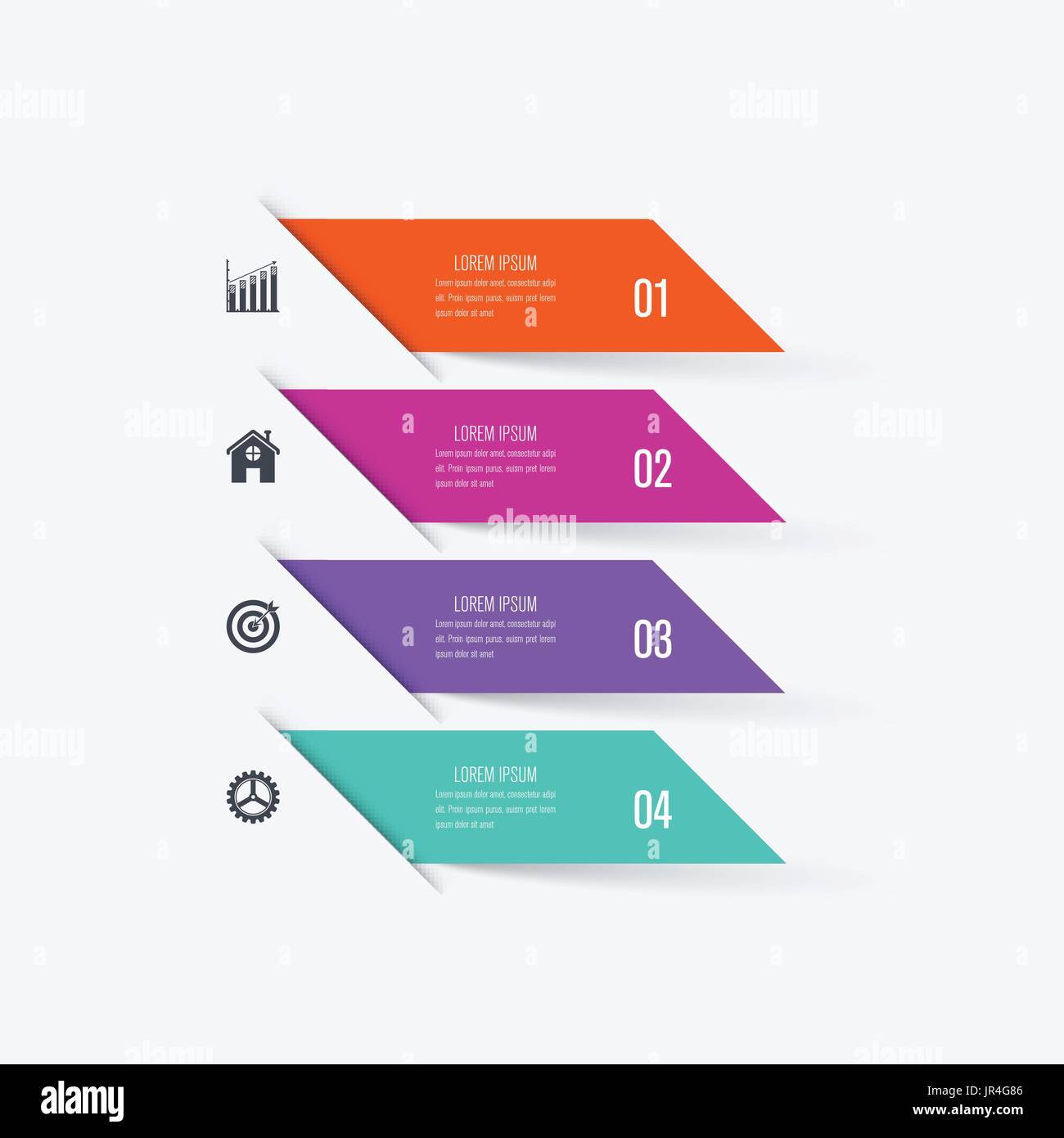 Vector illustration infographics four options Stock Vector Image & Art ...
