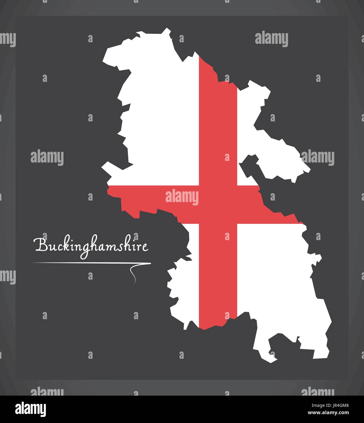 Buckinghamshire map hi-res stock photography and images - Alamy