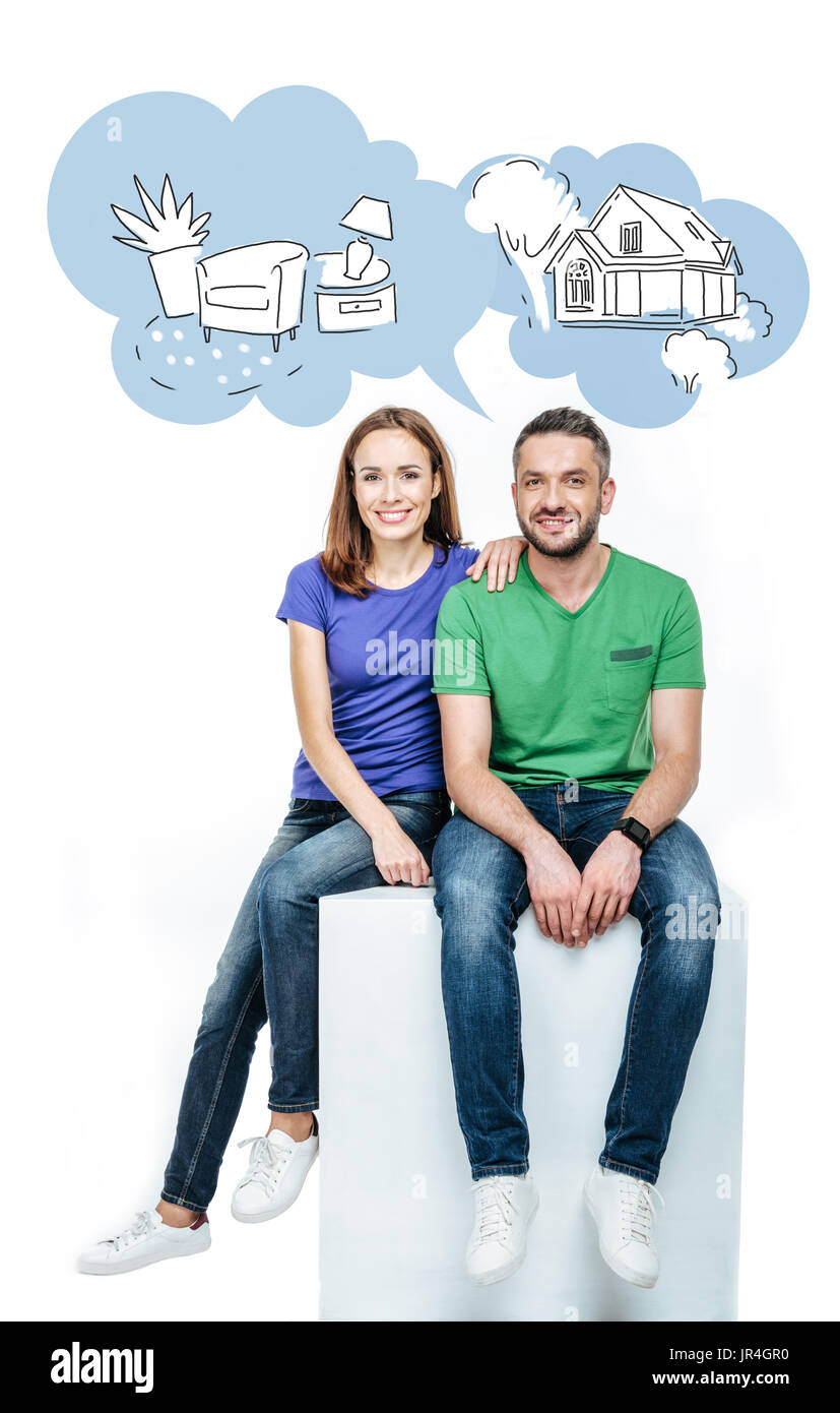 Couple dreaming house hi-res stock photography and images - Alamy