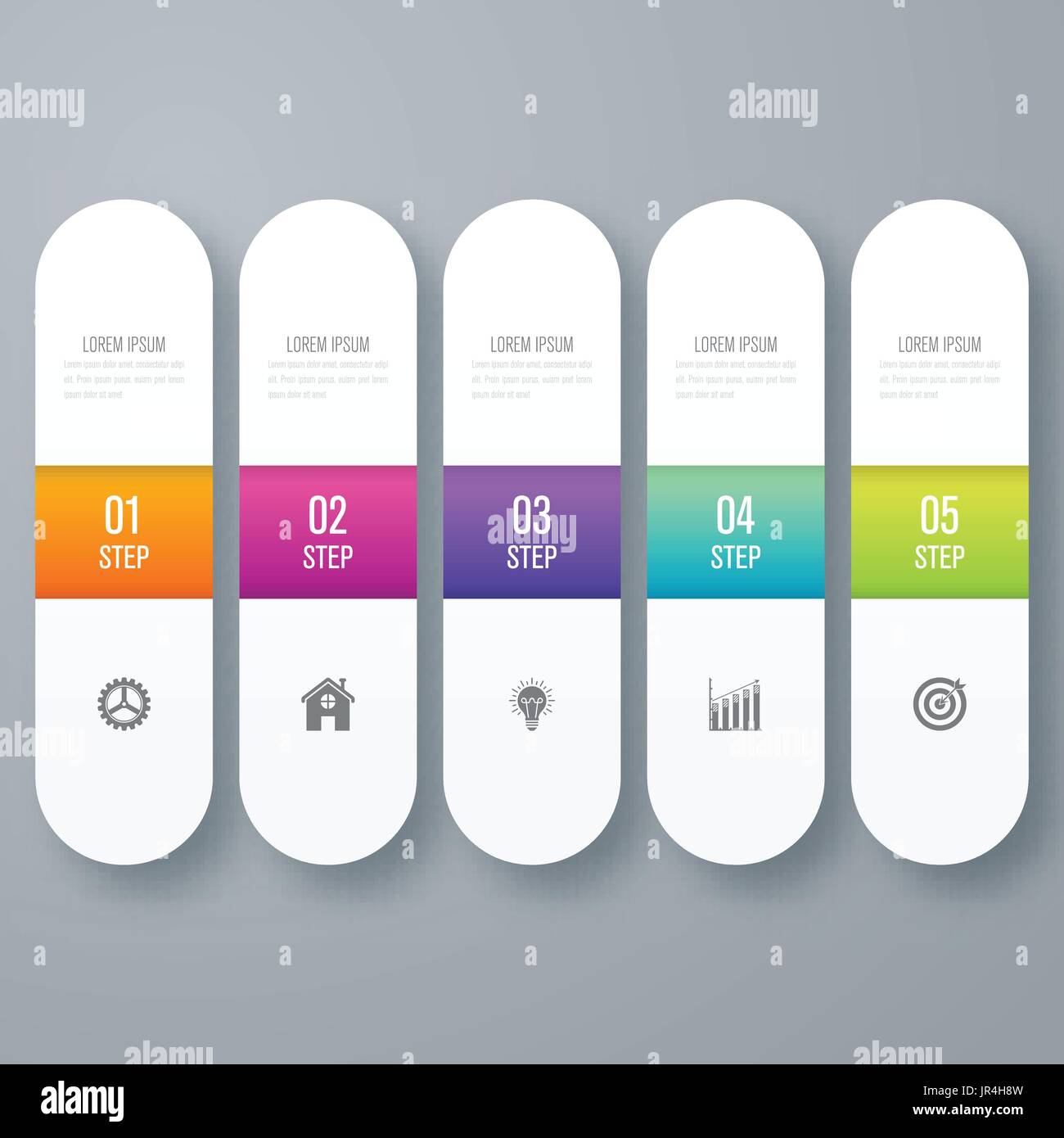 Vector illustration infographic five options Stock Vector Image & Art ...